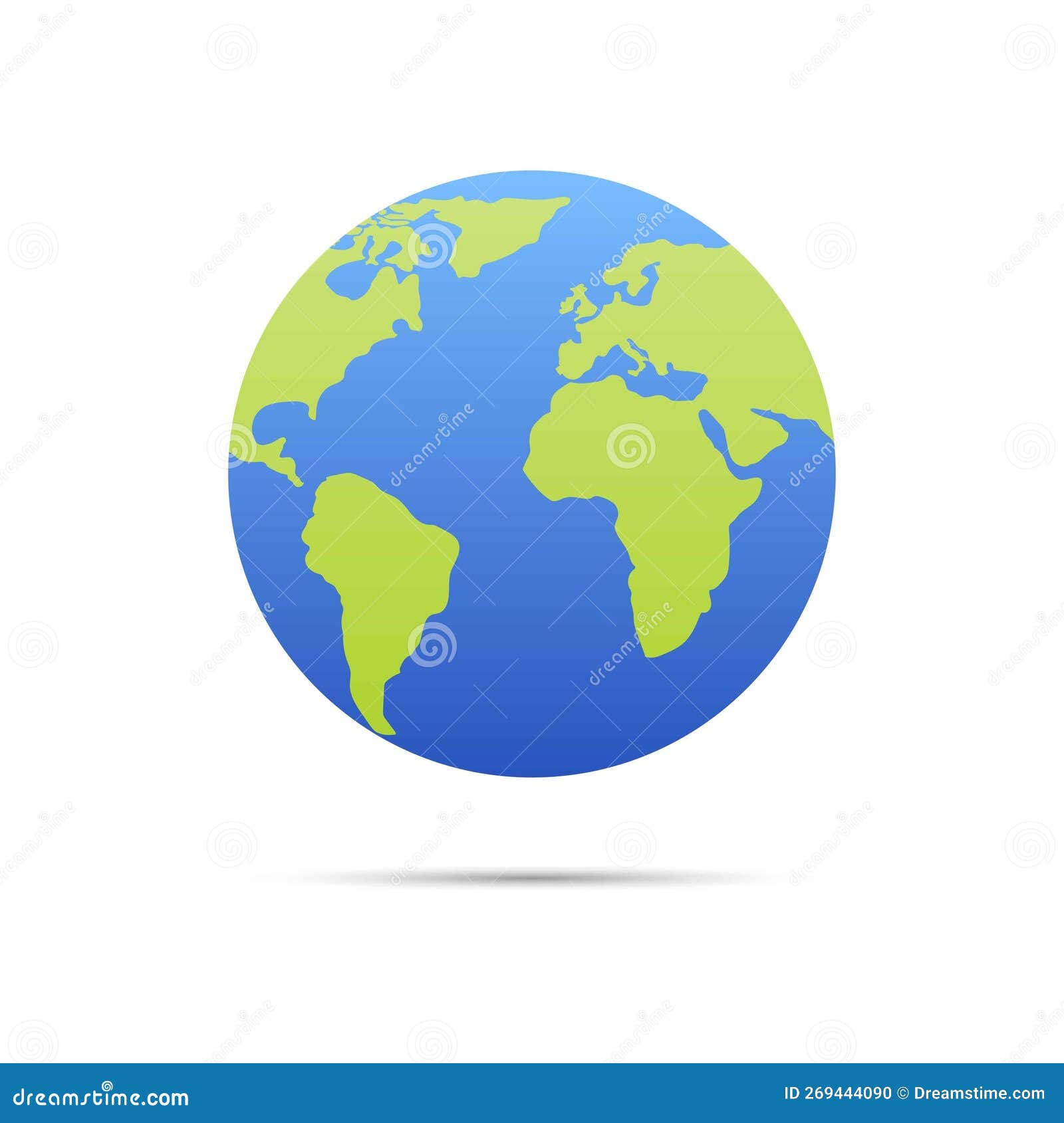 Icono De La Tierra Del Planeta Vector. Icono De Planeta Plano Stock de ...