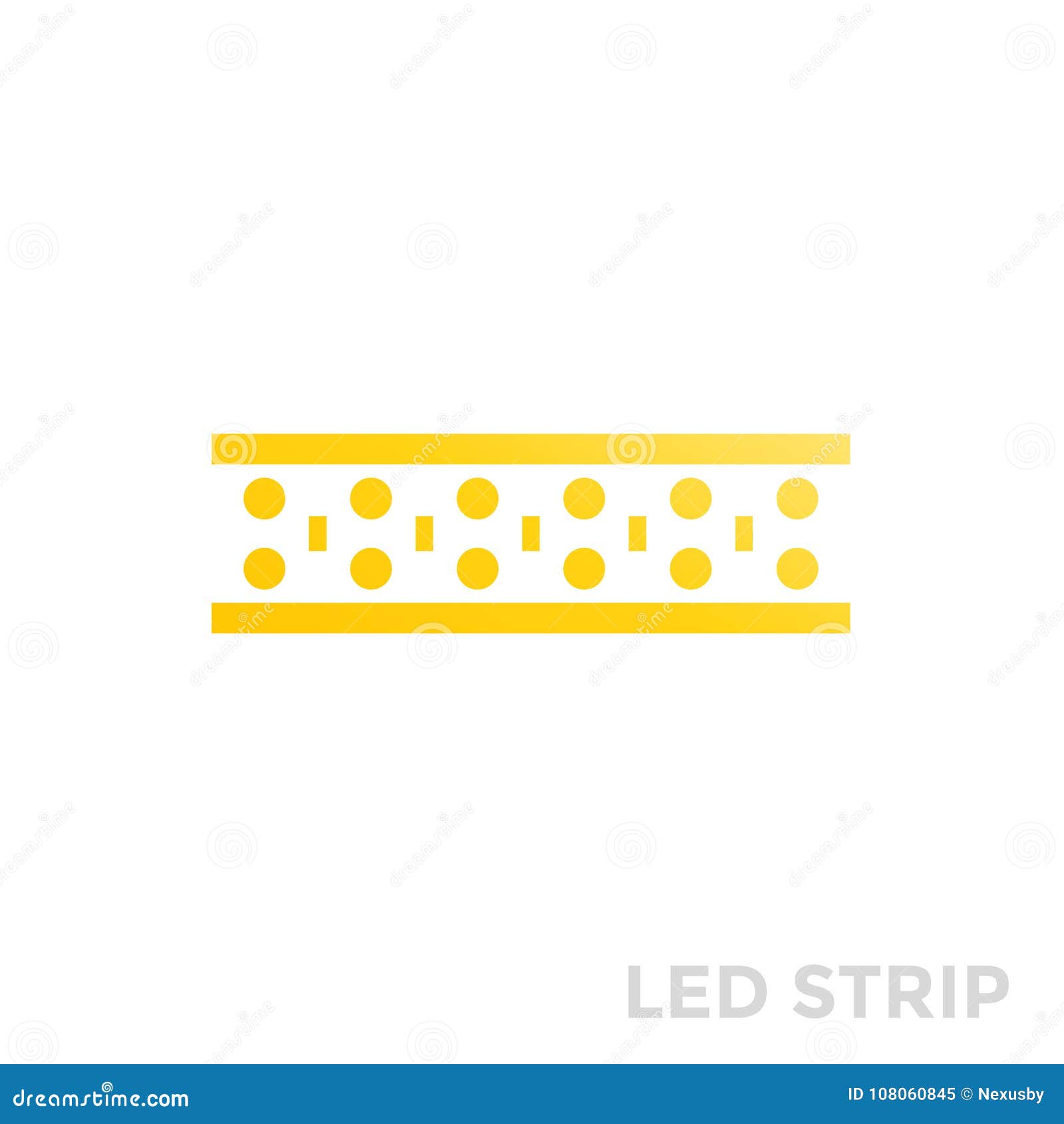 Icono De La Tira De Las Luces LED Ilustración del Vector - Ilustración ...