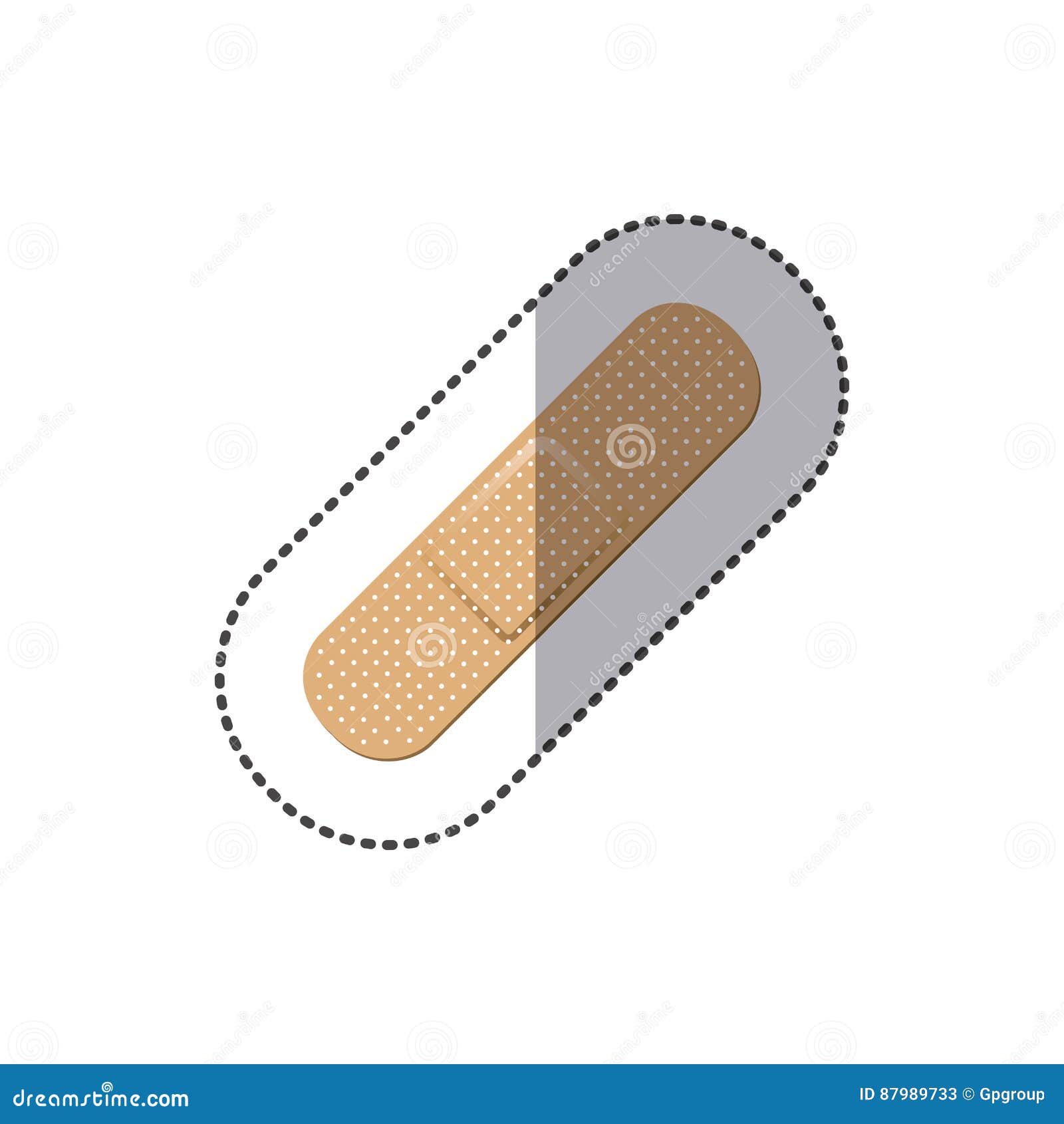 Icono De La Tirita Del Color Stock de ilustración - Ilustración de ...