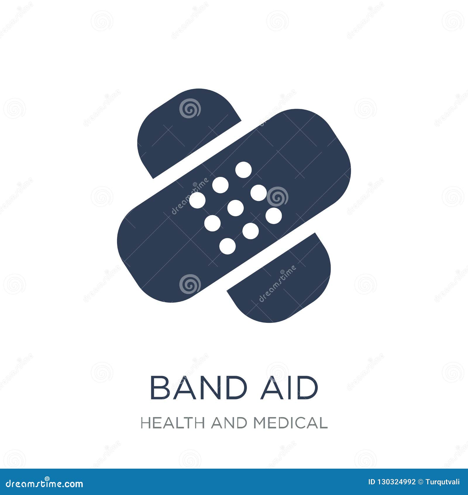 Icono De La Tirita Icono Plano De Moda De La Tirita Del Vector En El ...