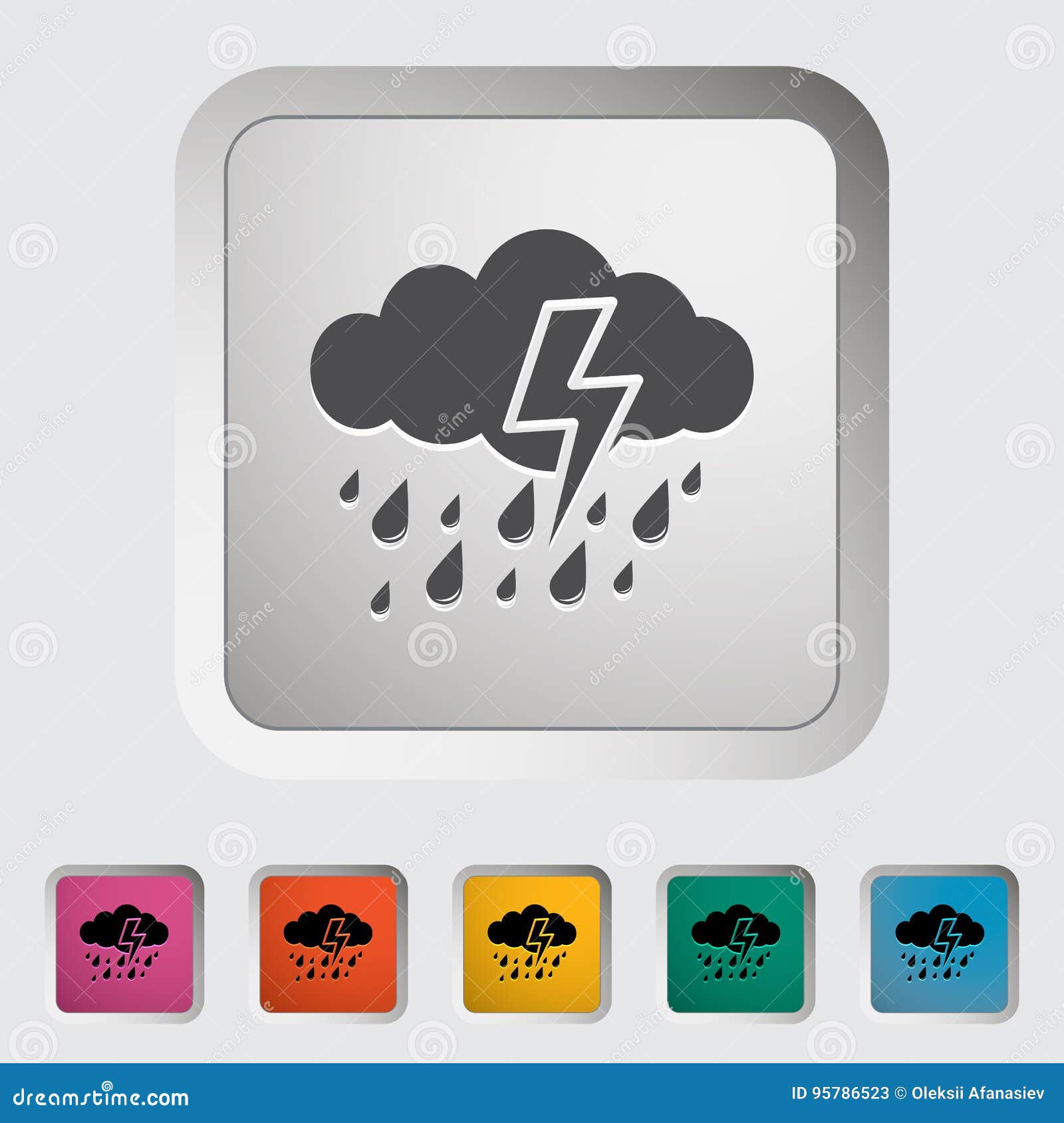 Icono de la tormenta ilustración del vector. Ilustración de muestra ...