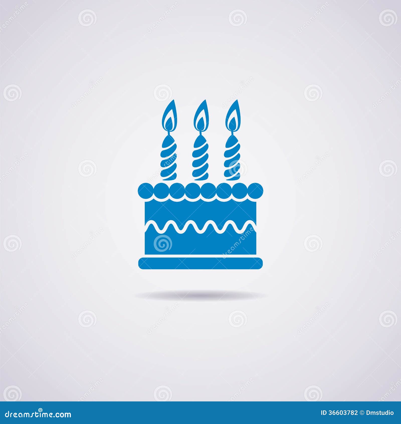 Icono De La Torta De Cumpleaños Ilustración del Vector - Ilustración de ...