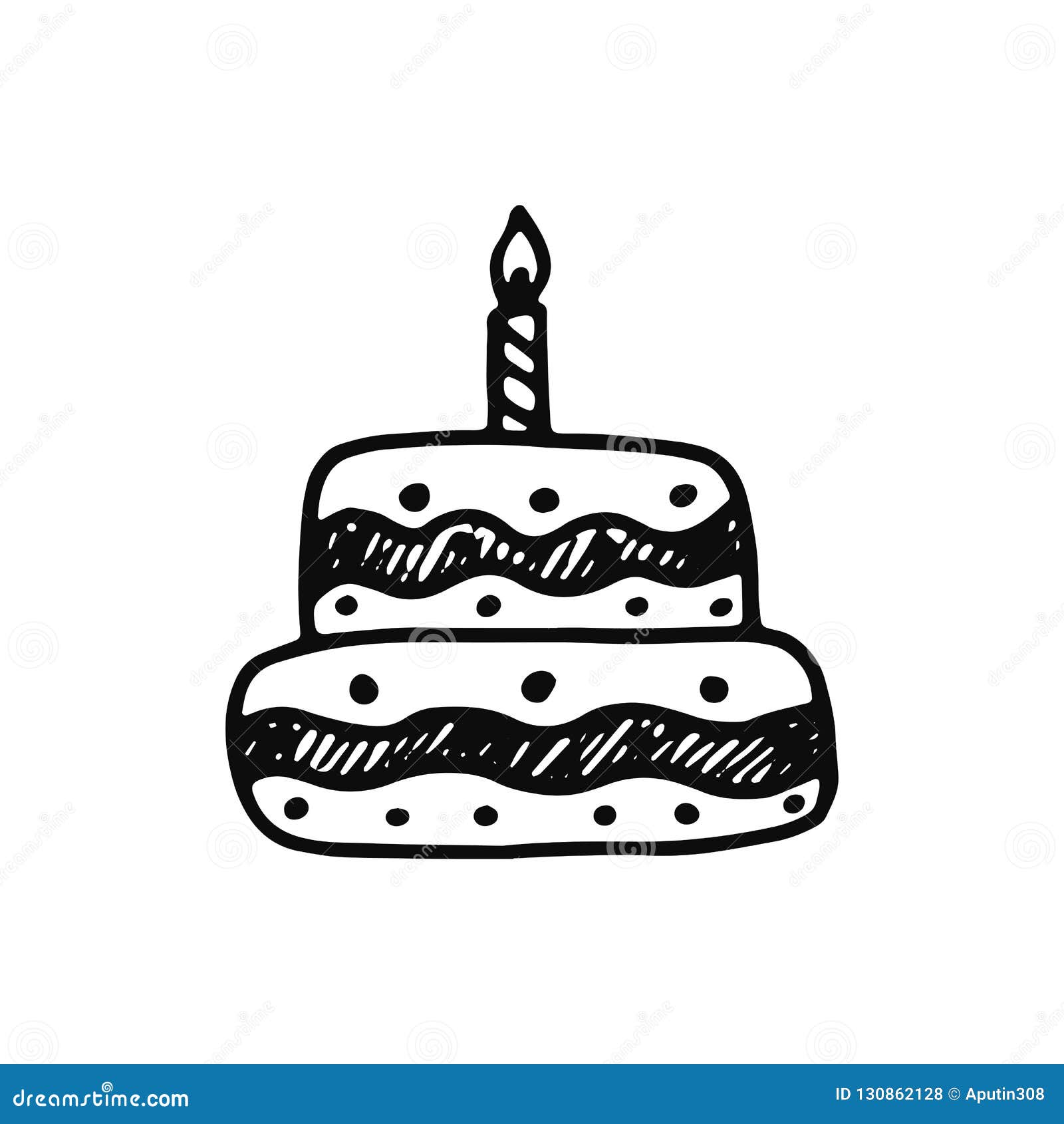 Icono De La Torta Silueta Aislada Del Vector Del Objeto Ilustración del ...