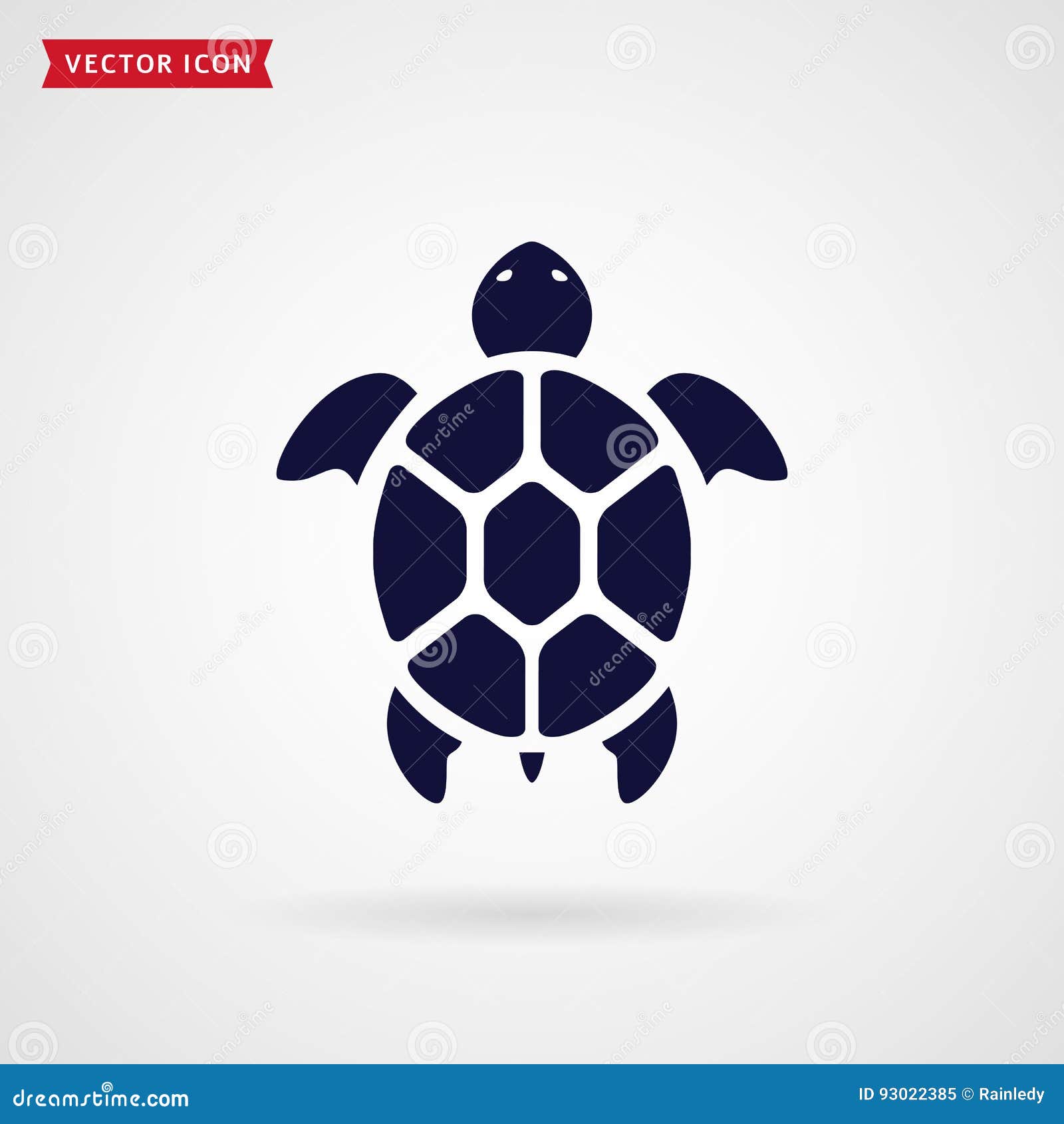 Icono de la tortuga ilustración del vector. Ilustración de océano ...