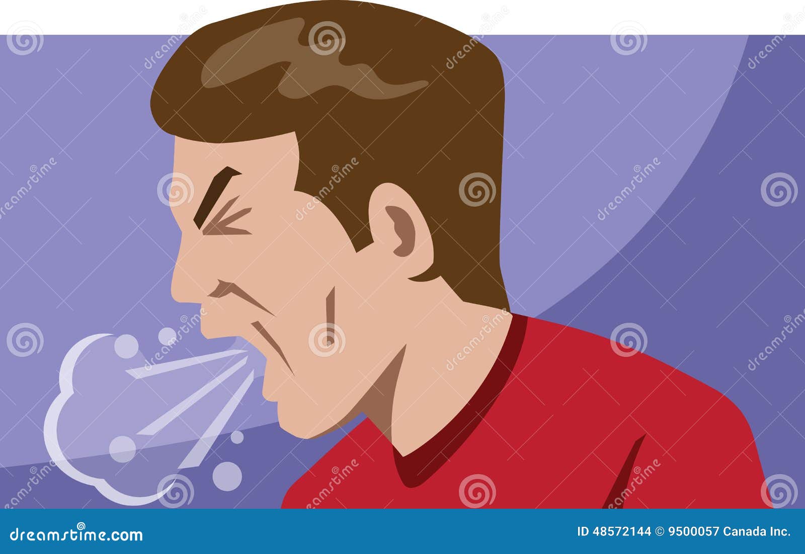 Icono De La Tos Ilustración del Vector - Imagen: 48572144