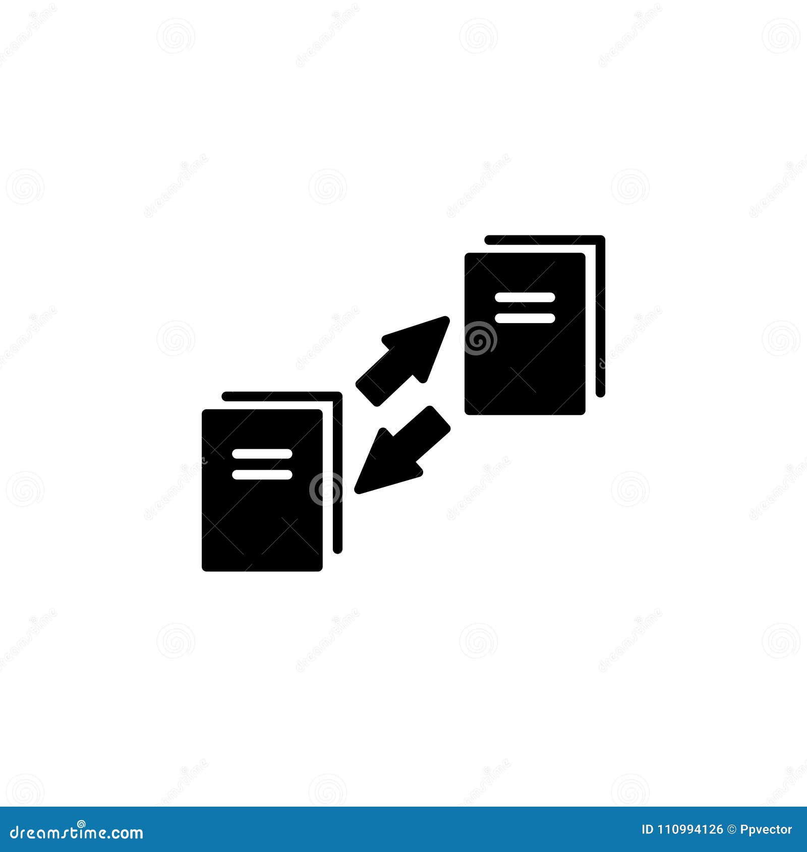 Icono De La Transferencia De Datos Vector Ilustración del Vector ...