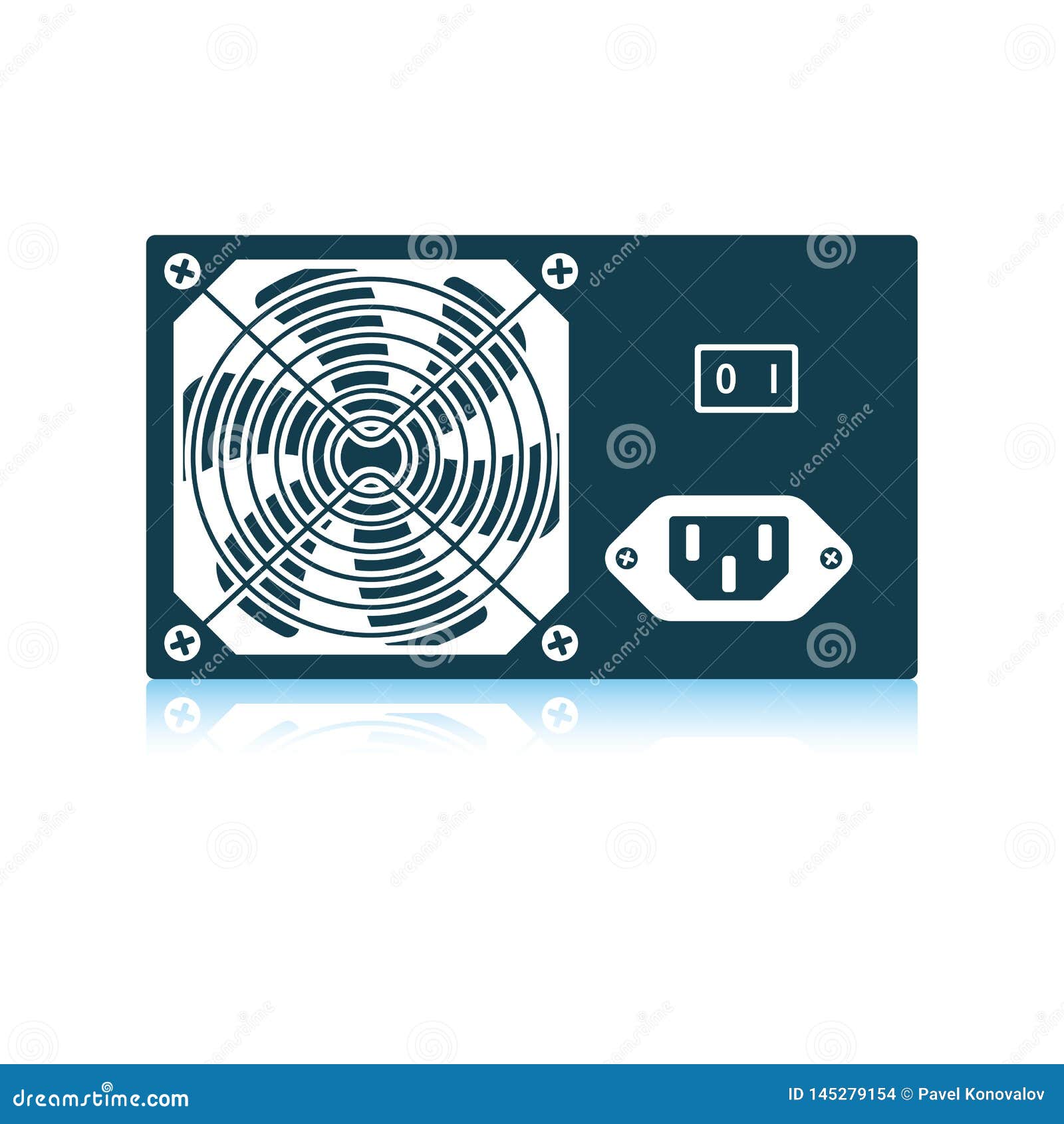 Icono De La Unidad De Poder Ilustración del Vector - Ilustración de ...