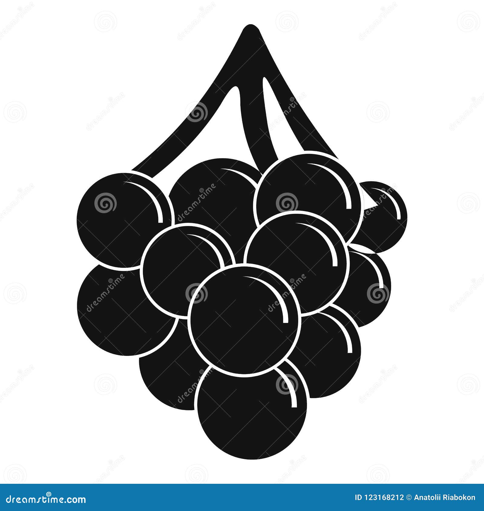 Icono De La Uva, Estilo Simple Stock de ilustración - Ilustración de ...