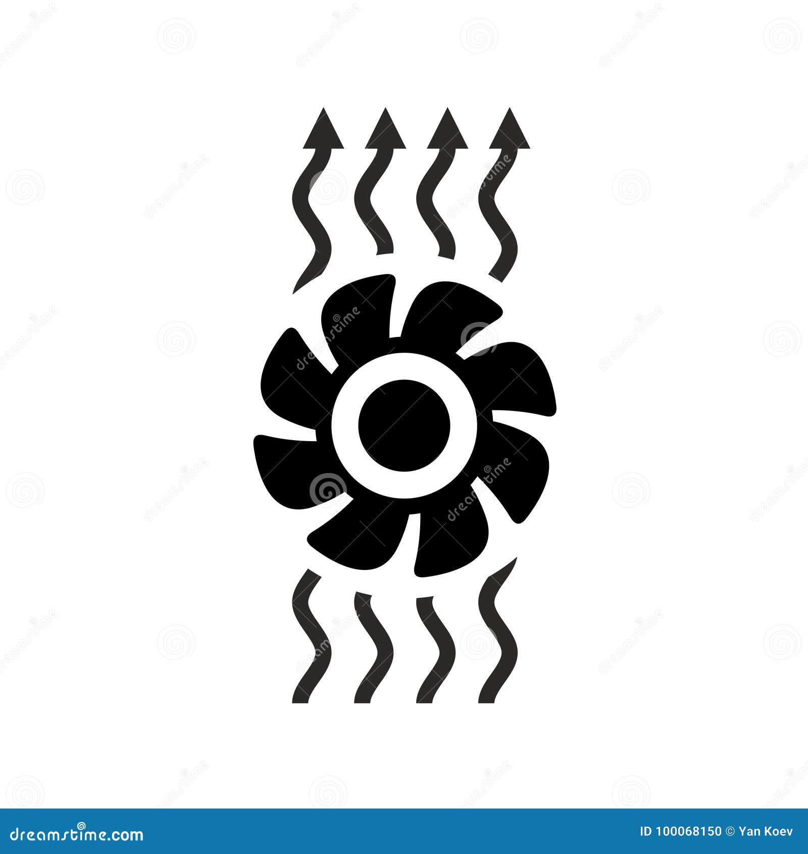 Icono De La Ventilación Del Extractor Ilustración del Vector ...