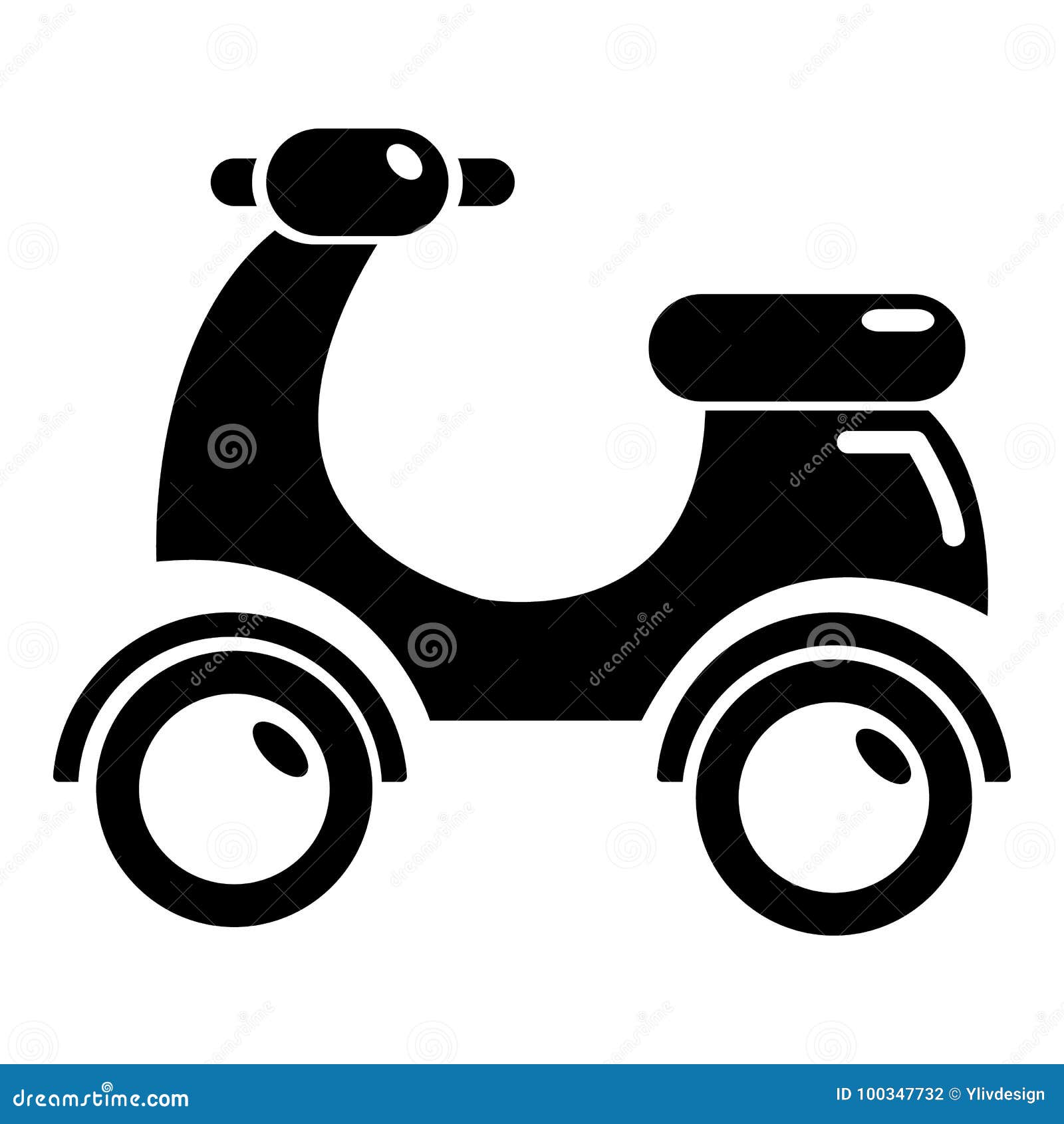 Icono De La Vespa, Estilo Simple Ilustración del Vector - Ilustración de motor, manera: 100347732