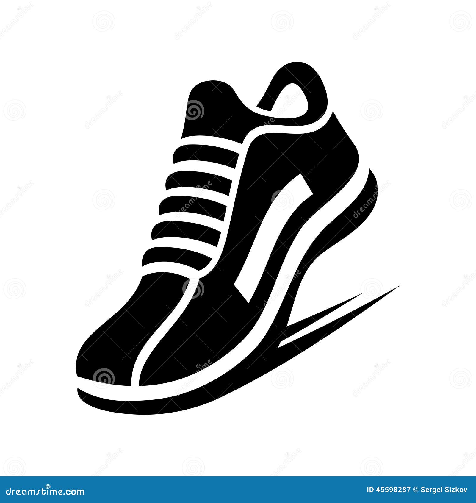Icono De La Zapatilla Deportiva Vector Ilustración del Vector ...