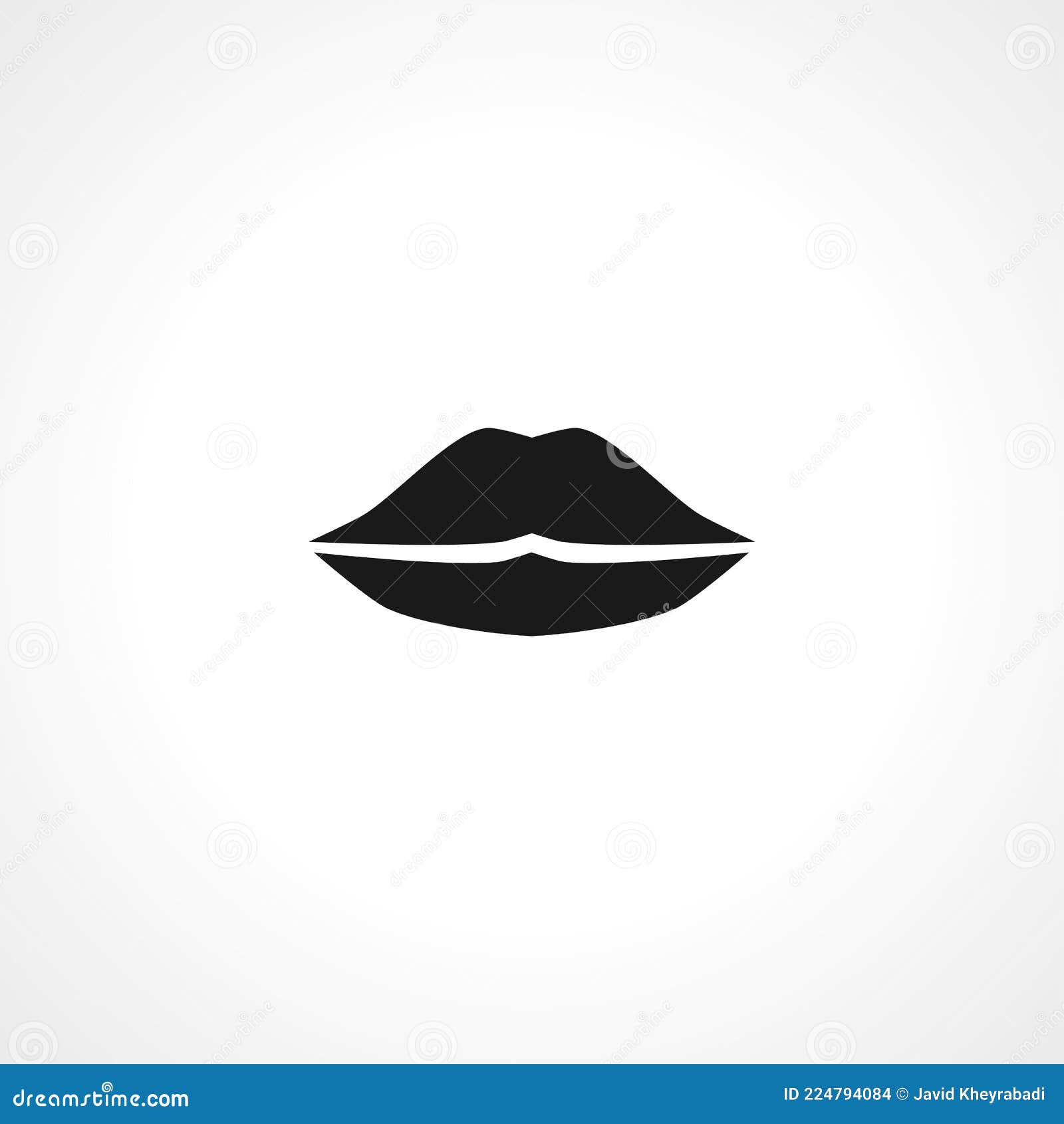 Icono De Labios. Icono De Vector Aislado Ilustración del Vector ...