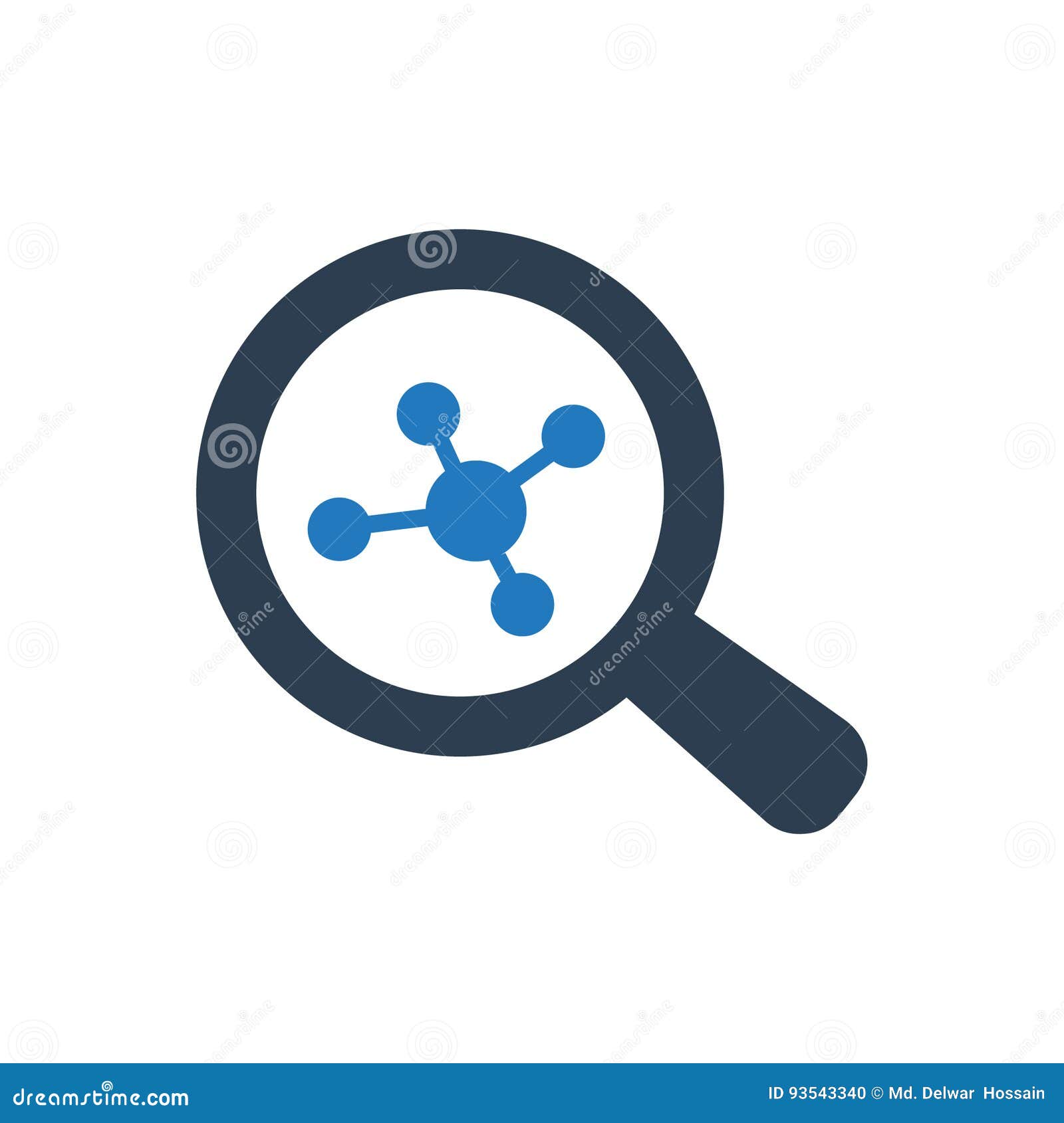 Icono De Las Bacterias Del Hallazgo Ilustración del Vector ...