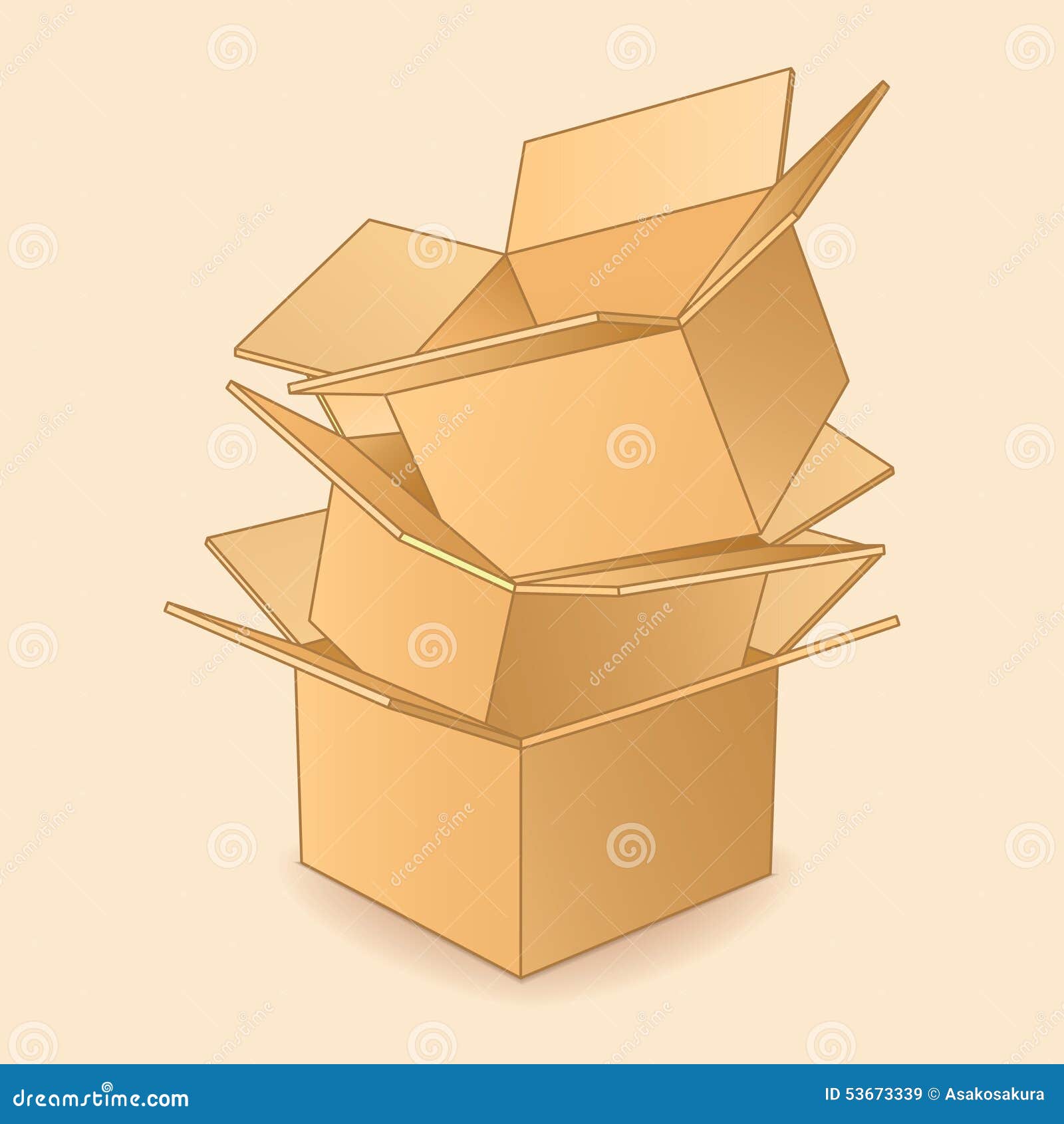 Icono De Las Cajas De Cartón Ilustración del Vector - Ilustración de ...