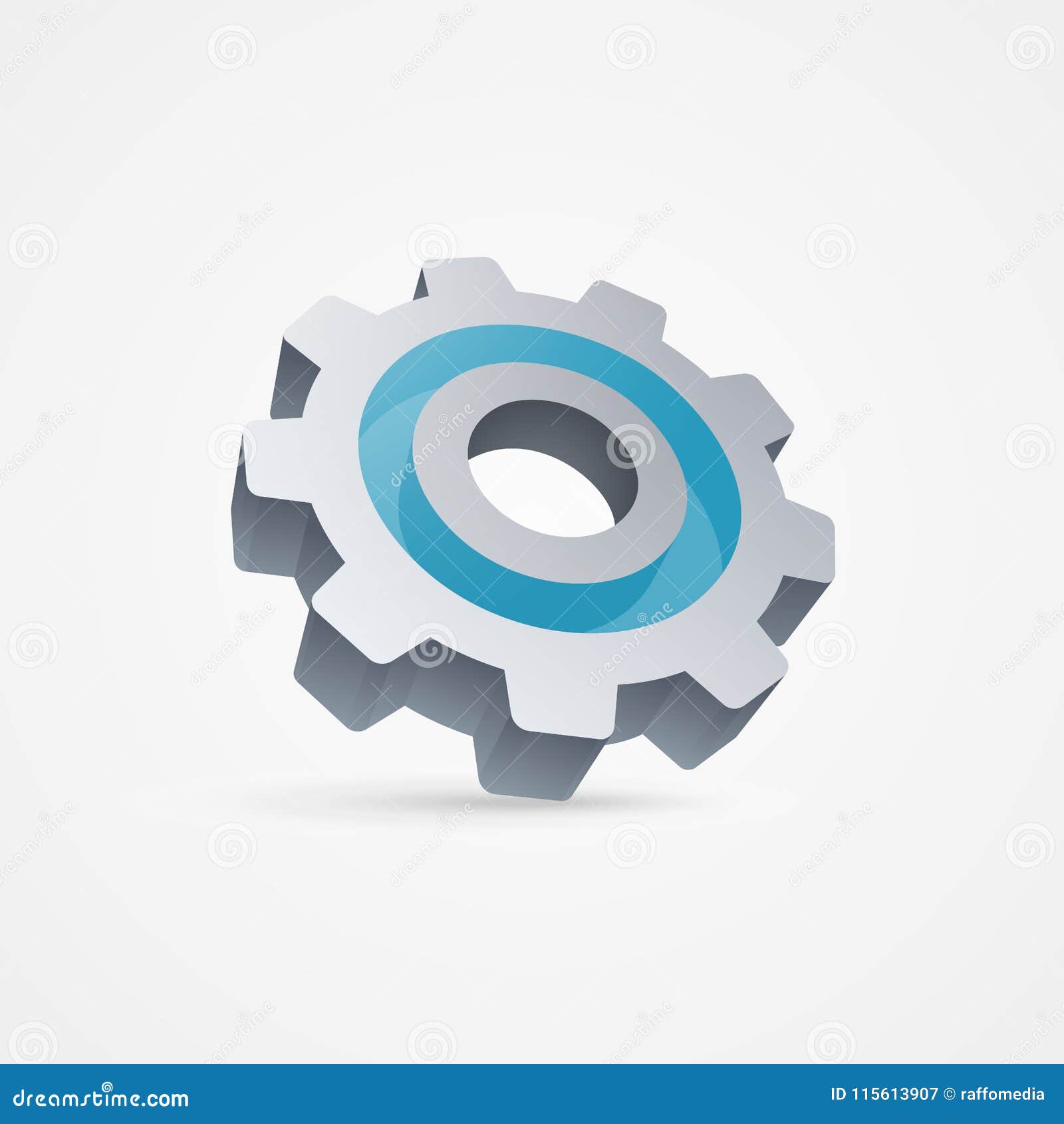 Icono De Las Configuraciones 3d Stock de ilustración - Ilustración de ...