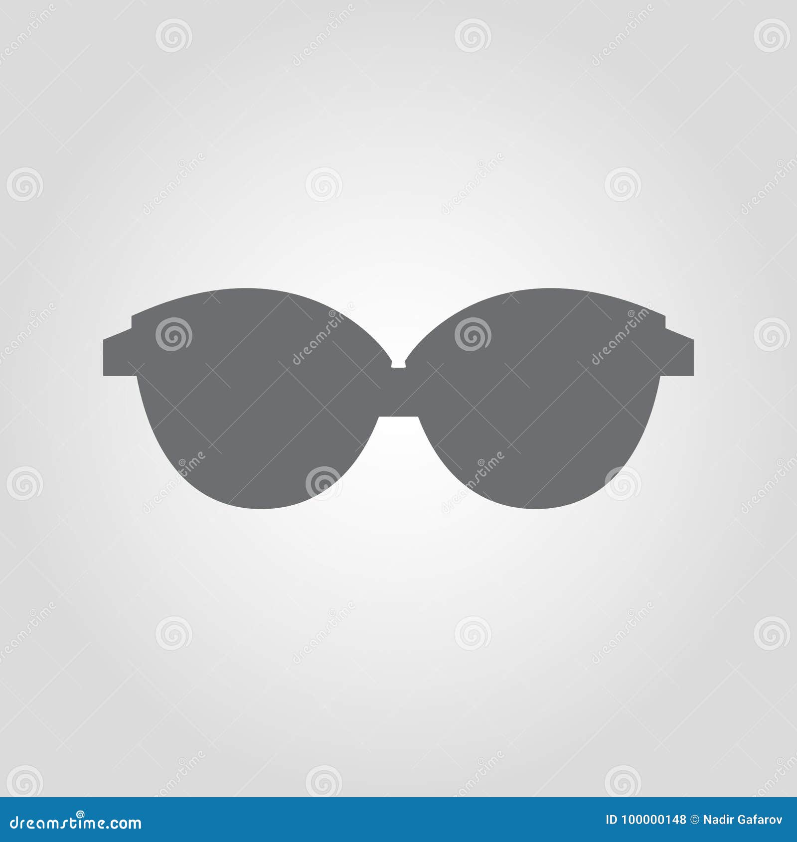 Icono de las gafas de sol stock de ilustración. Ilustración de ...