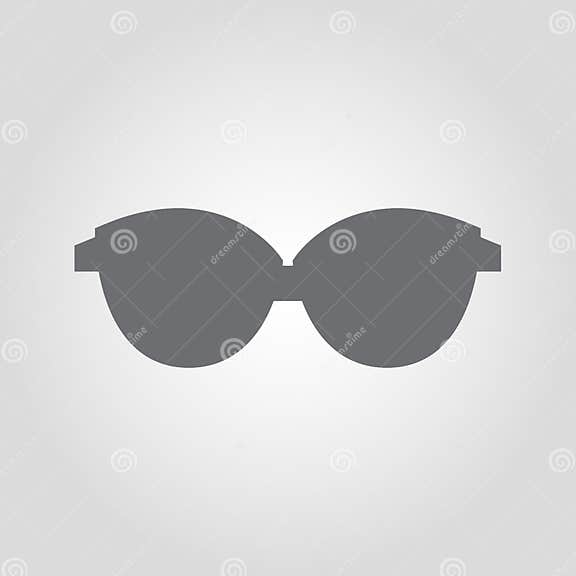 Icono de las gafas de sol stock de ilustración. Ilustración de ...