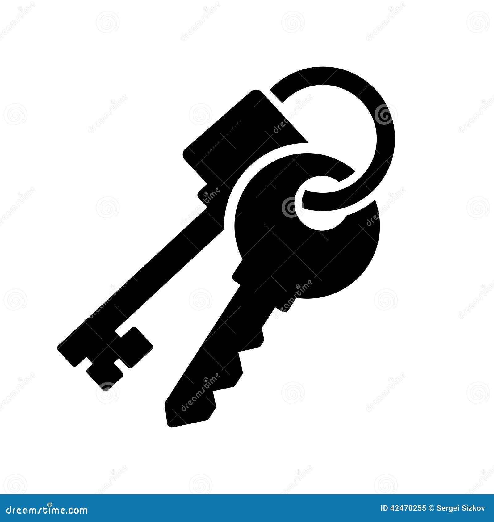 Icono de las llaves ilustración del vector. Ilustración de casa - 42470255