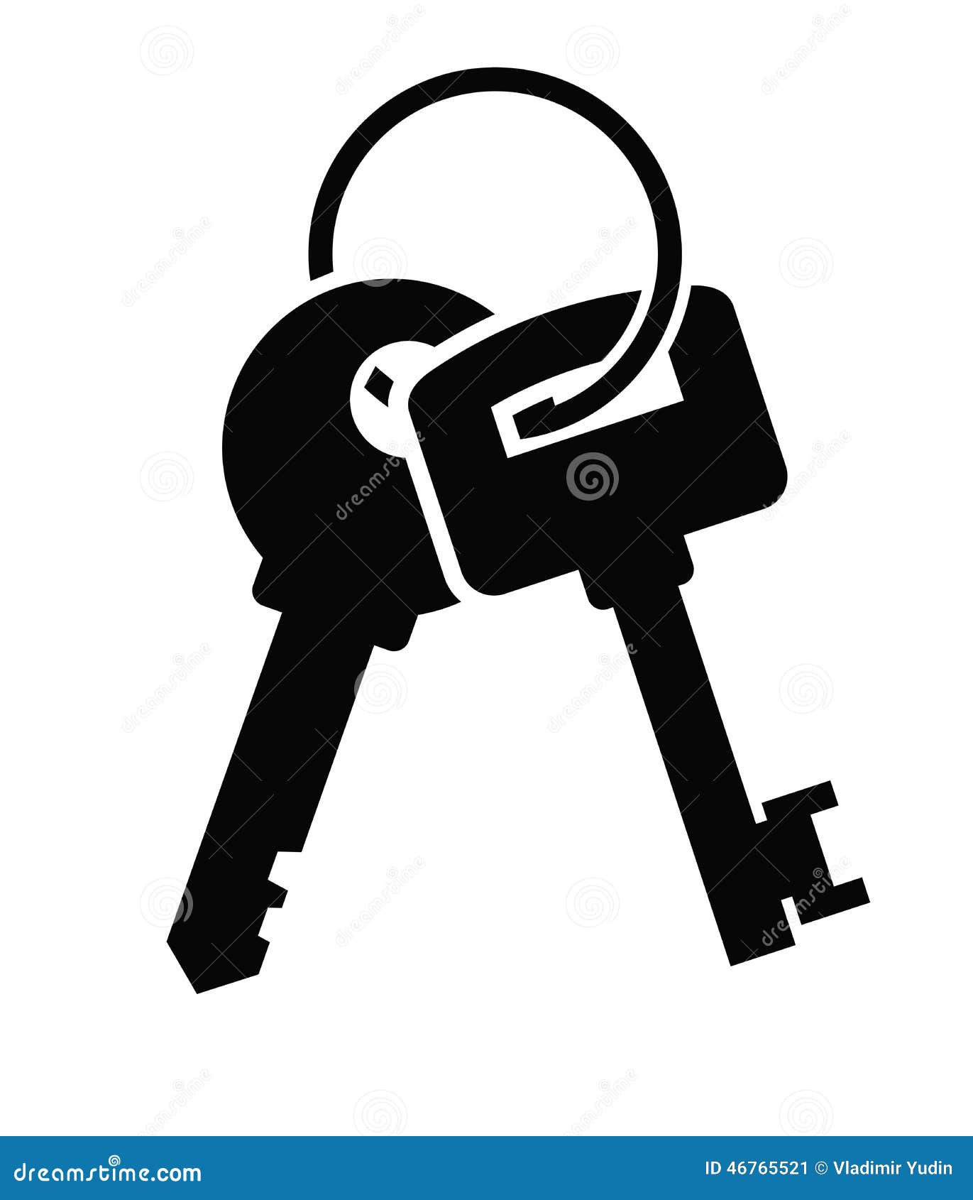 Icono de las llaves ilustración del vector. Ilustración de casa - 46765521