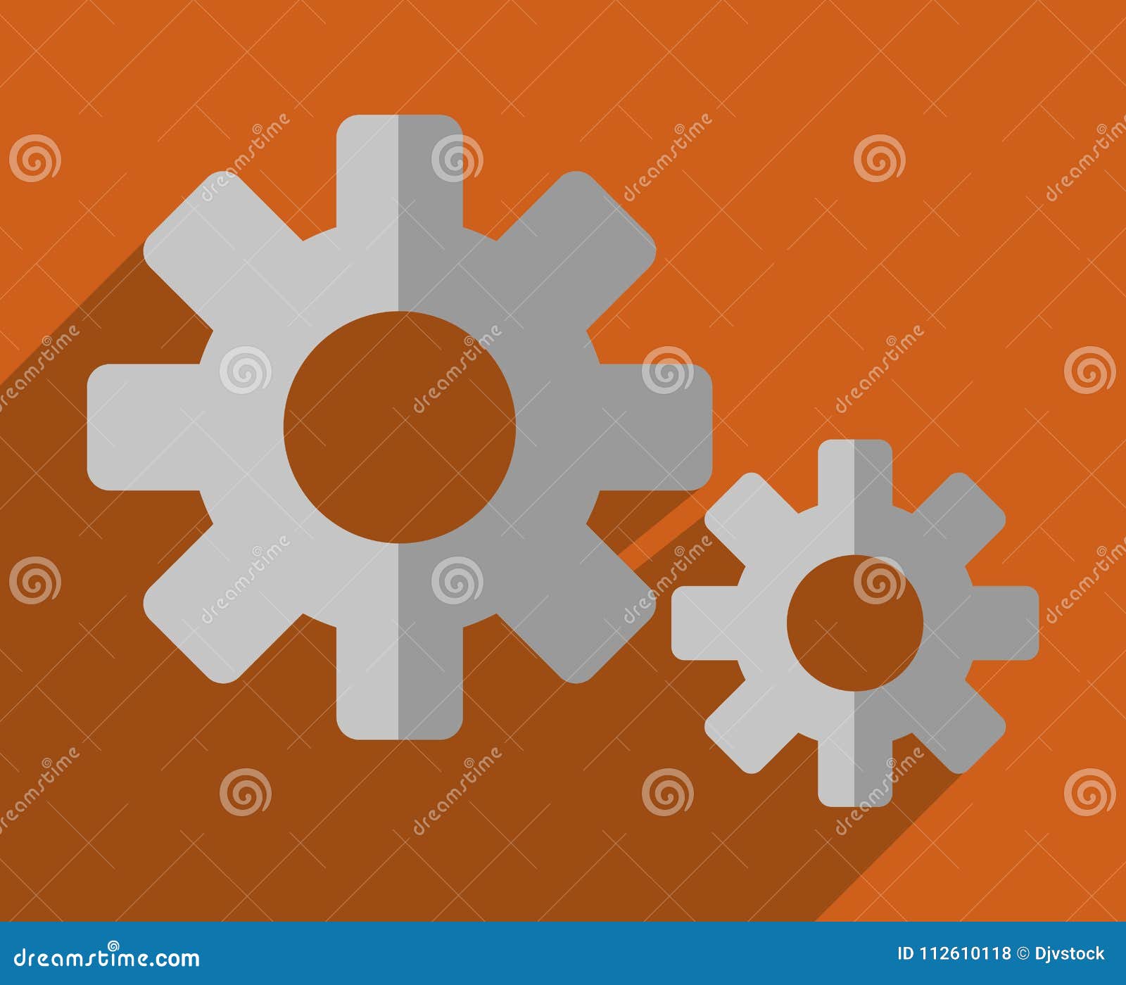 Icono De Las Ruedas De Engranajes Ilustración del Vector - Ilustración ...