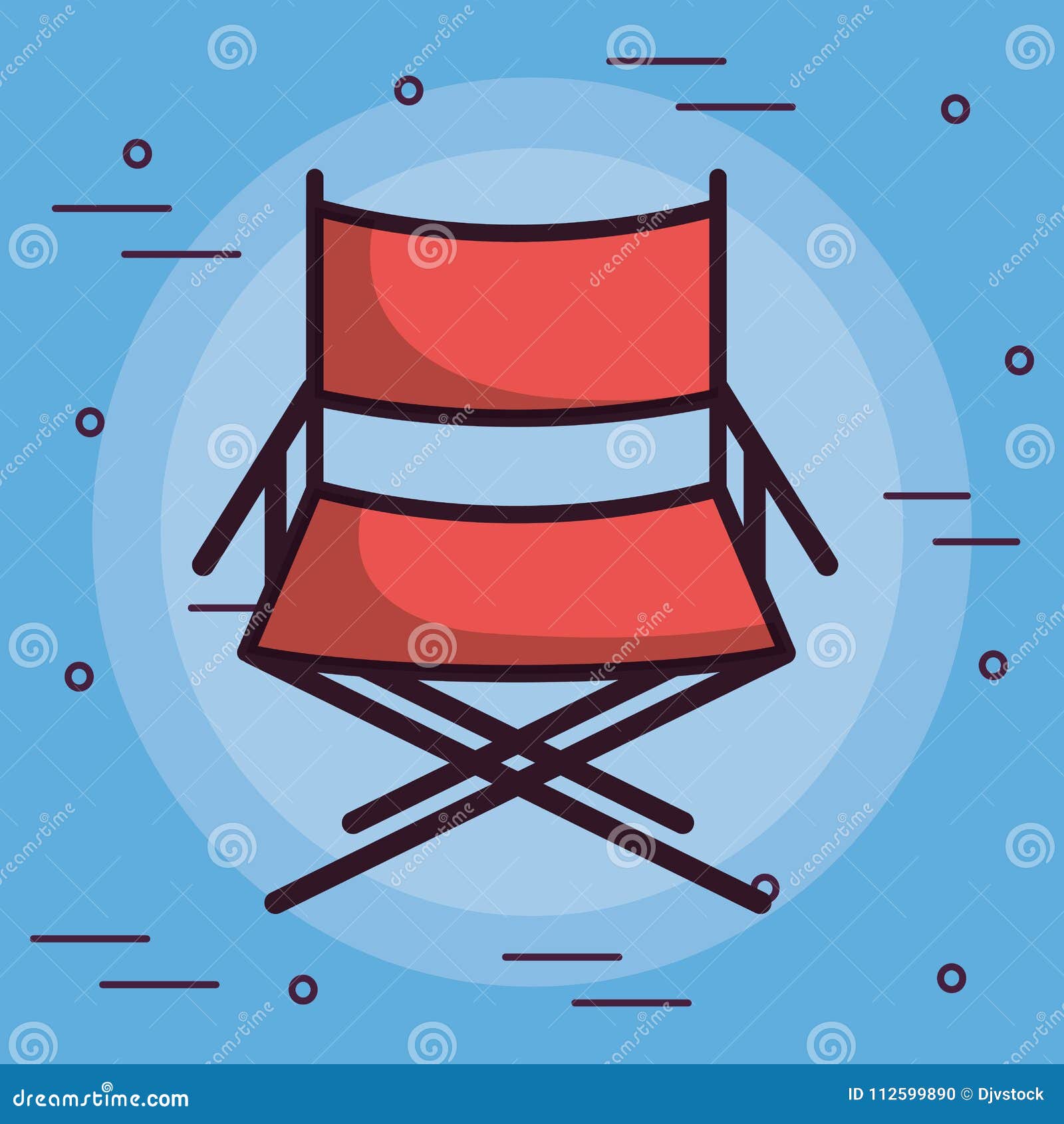 Icono De Las Sillas De Los Directores Ilustración del Vector ...