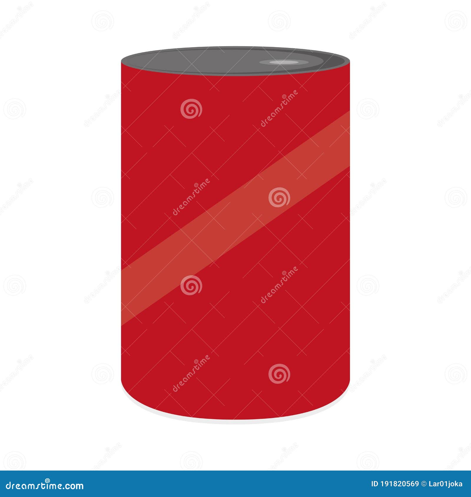 Icono de lata roja ilustración del vector. Ilustración de recicle ...