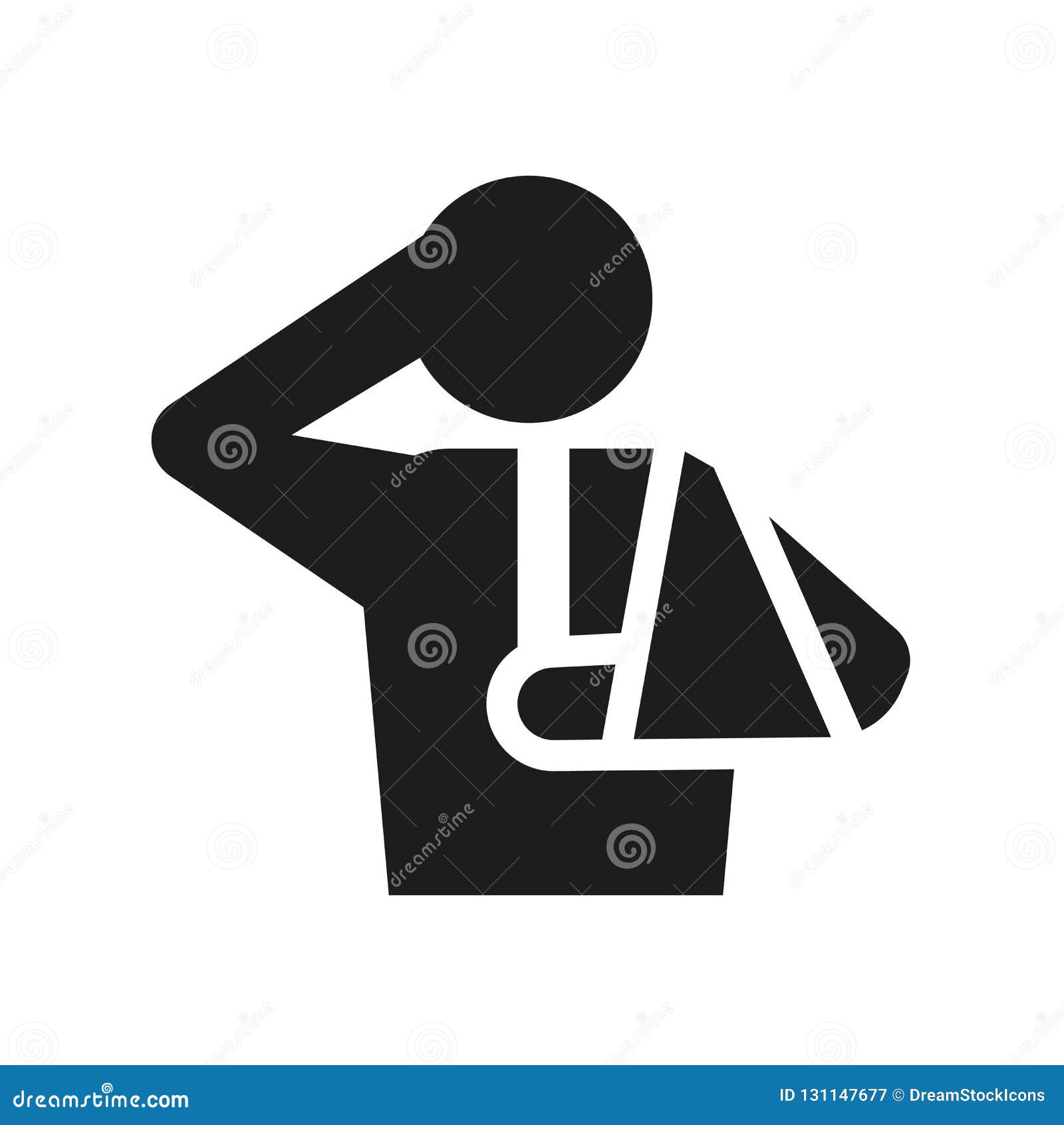 Icono de lesión ilustración del vector. Ilustración de aptitud - 131147677