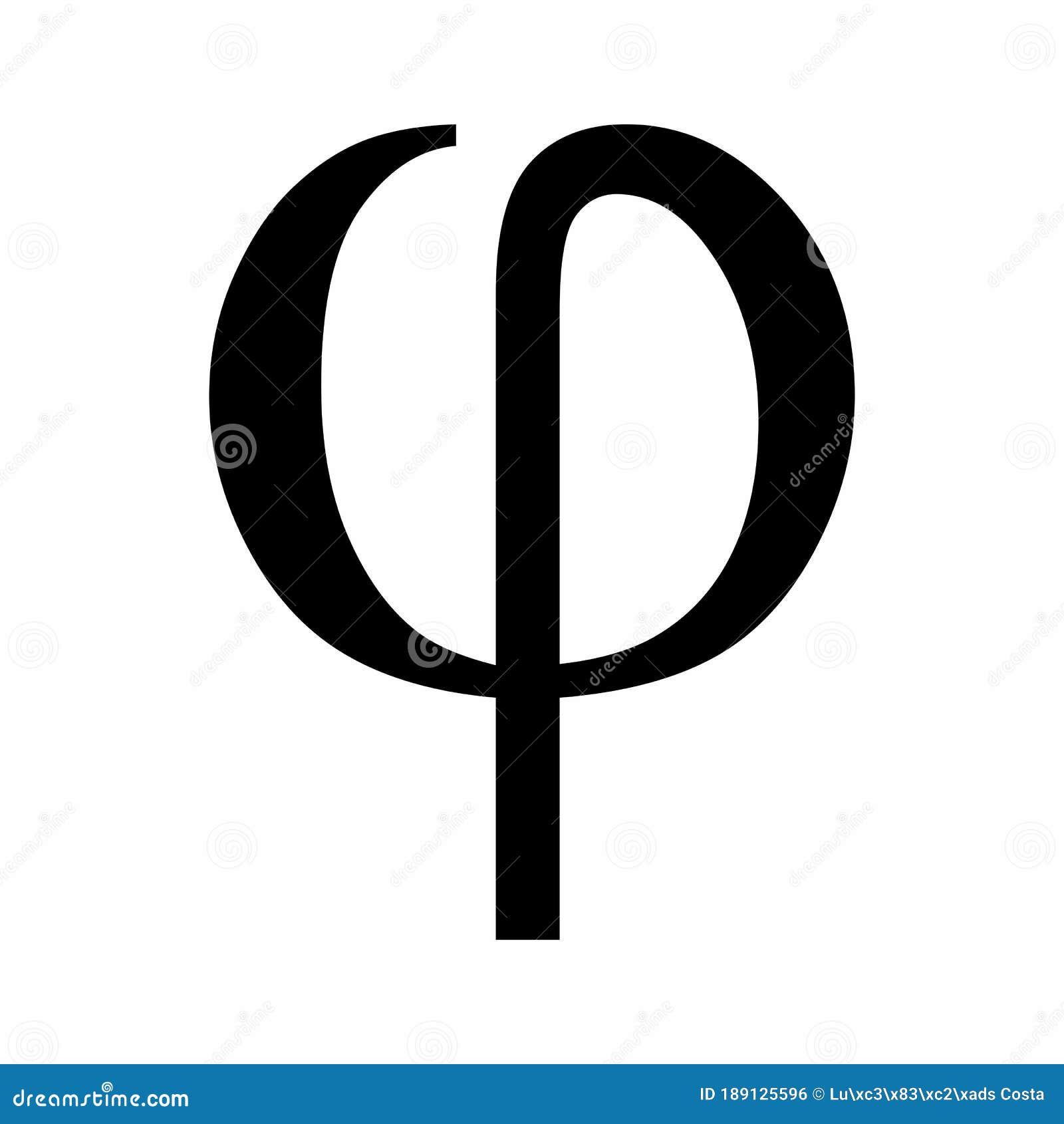 Icono De Letra Griega De Phi Stock de ilustración - Ilustración de ...