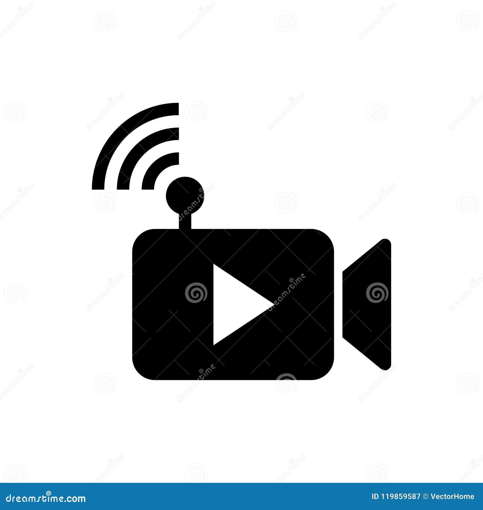 Icono De Livestream, Ejemplo Del Vector Ilustración del Vector ... Icono De Livestream, Ejemplo Del Vector Ilustración del Vector ...