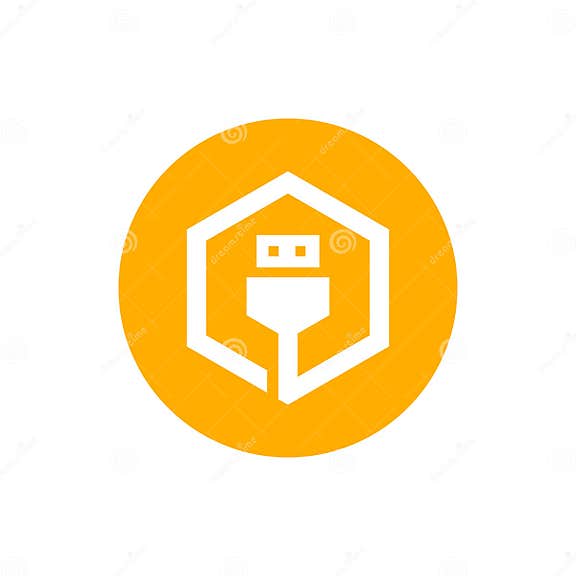 Icono De Logotipo De Cable Usb Icono De Puerto Usb Vector Ilustración ...