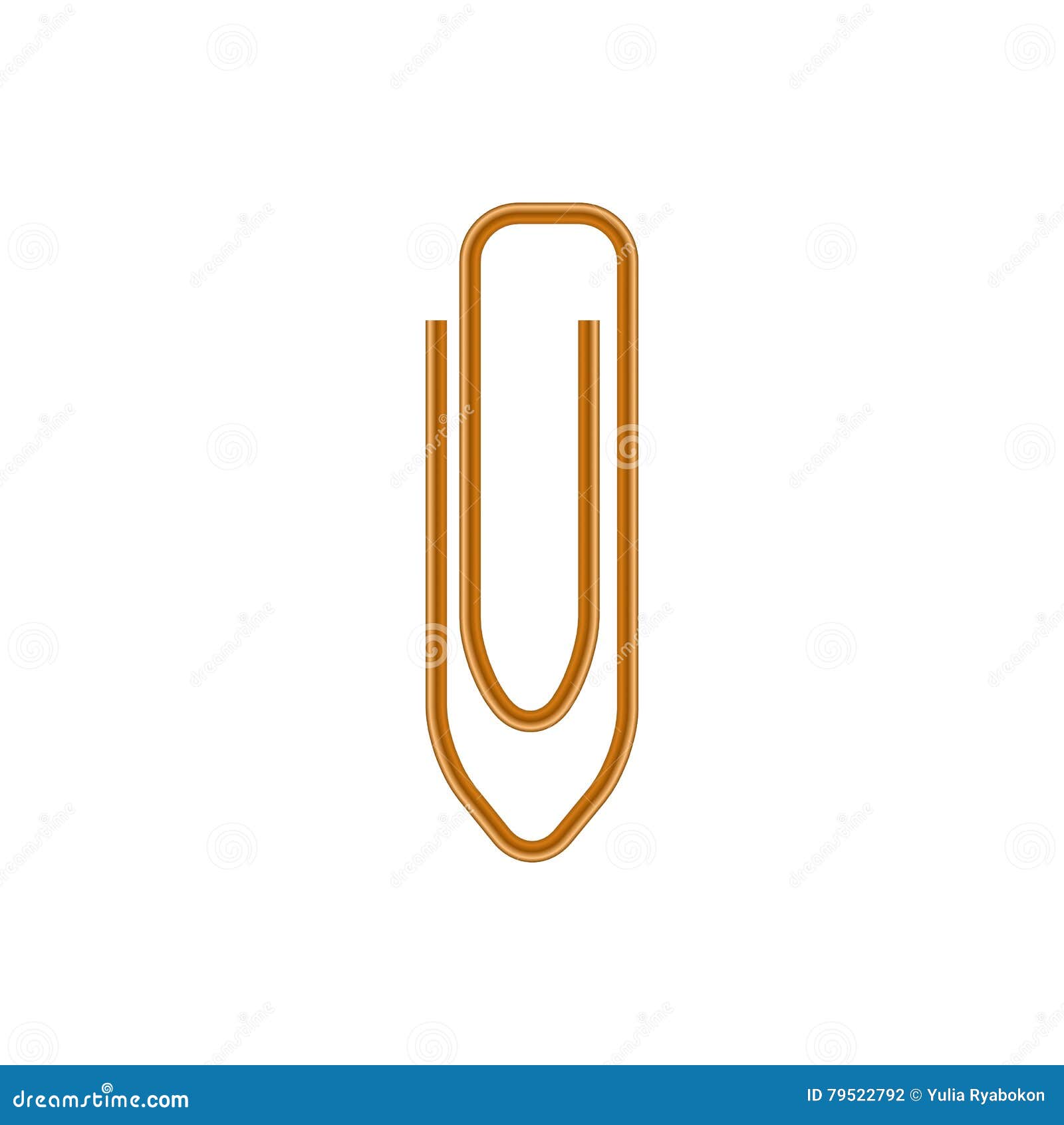 Icono De Los Clips De Papel, Estilo Realista Ilustración del Vector ...