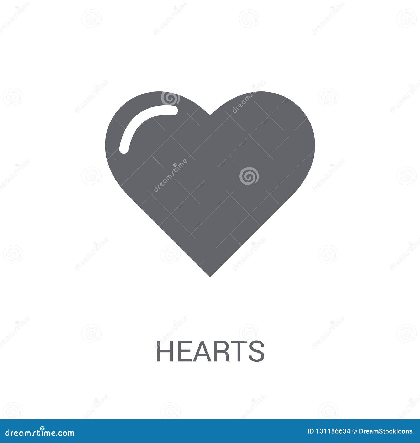 Icono de los corazones ilustración del vector. Ilustración de saludo ...