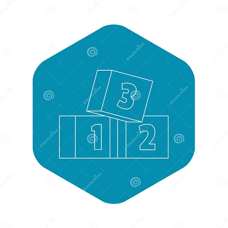Icono De Los Ladrillos Estilo Del Esquema Ilustración Del Vector