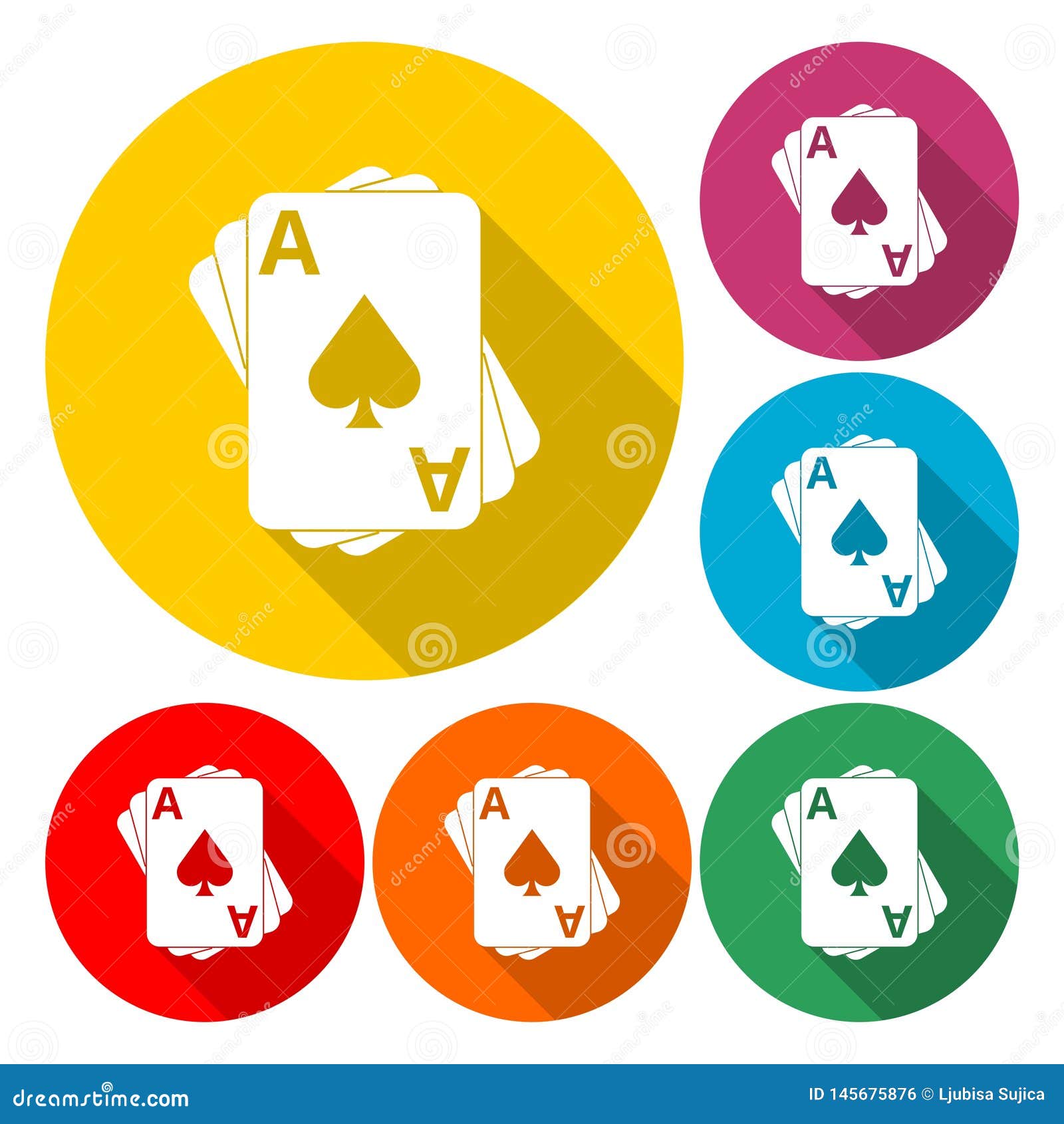 Icono De Los Naipes - Ejemplo Del Vector Ilustración del Vector ...