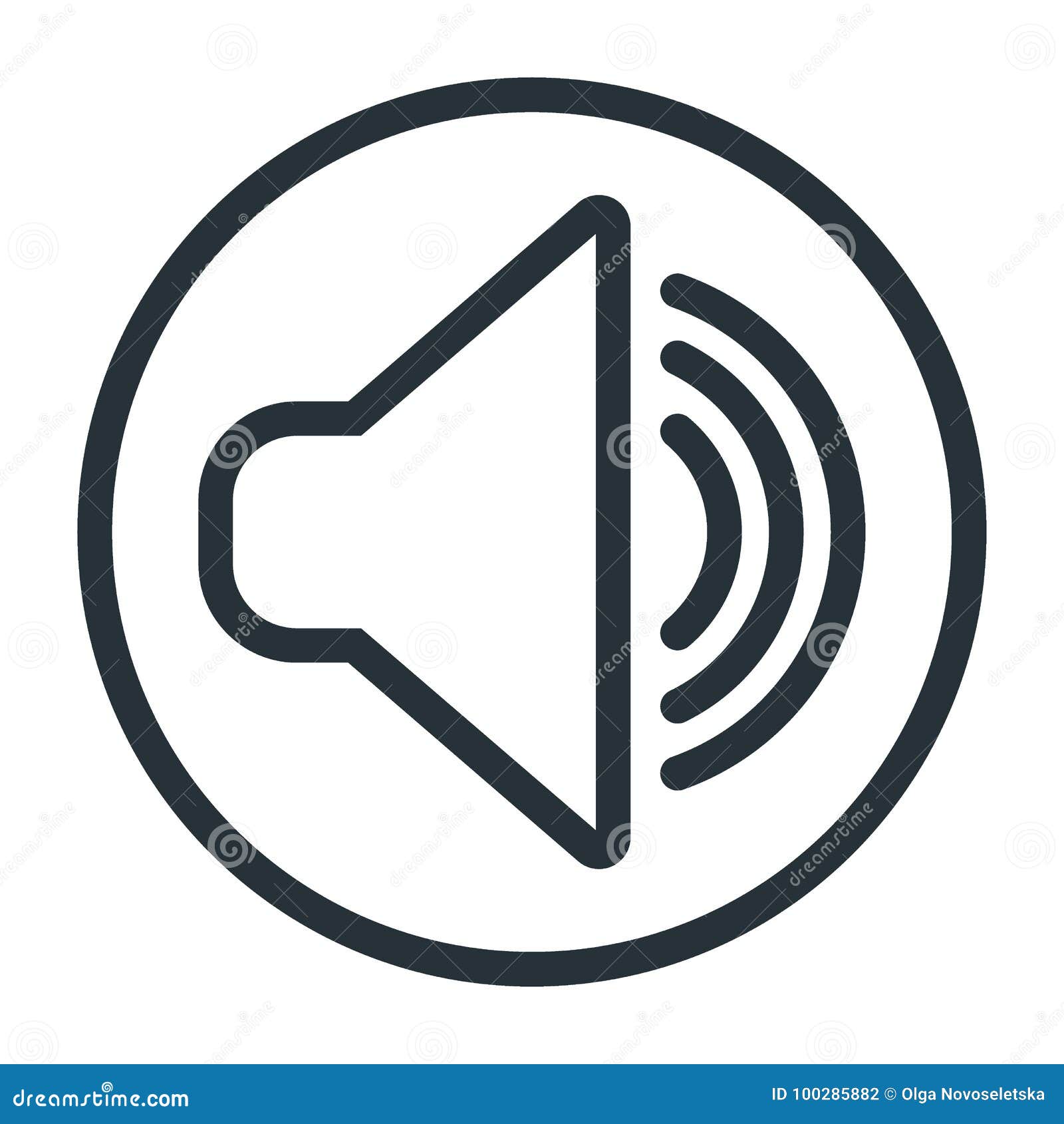 Icono De Los Sonidos Aislado Ilustración del Vector - Ilustración de ...