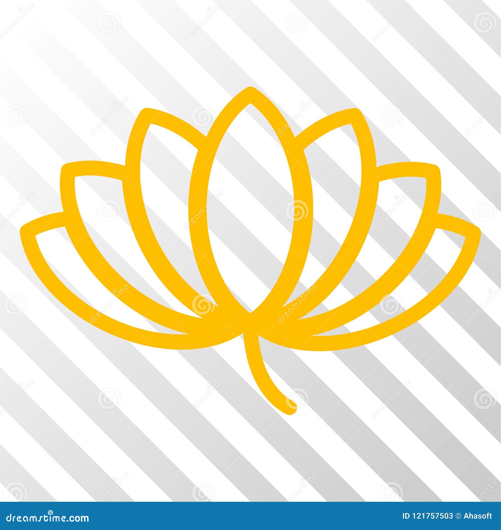 Icono de Lotus Vector EPS ilustración del vector. Ilustración de ...