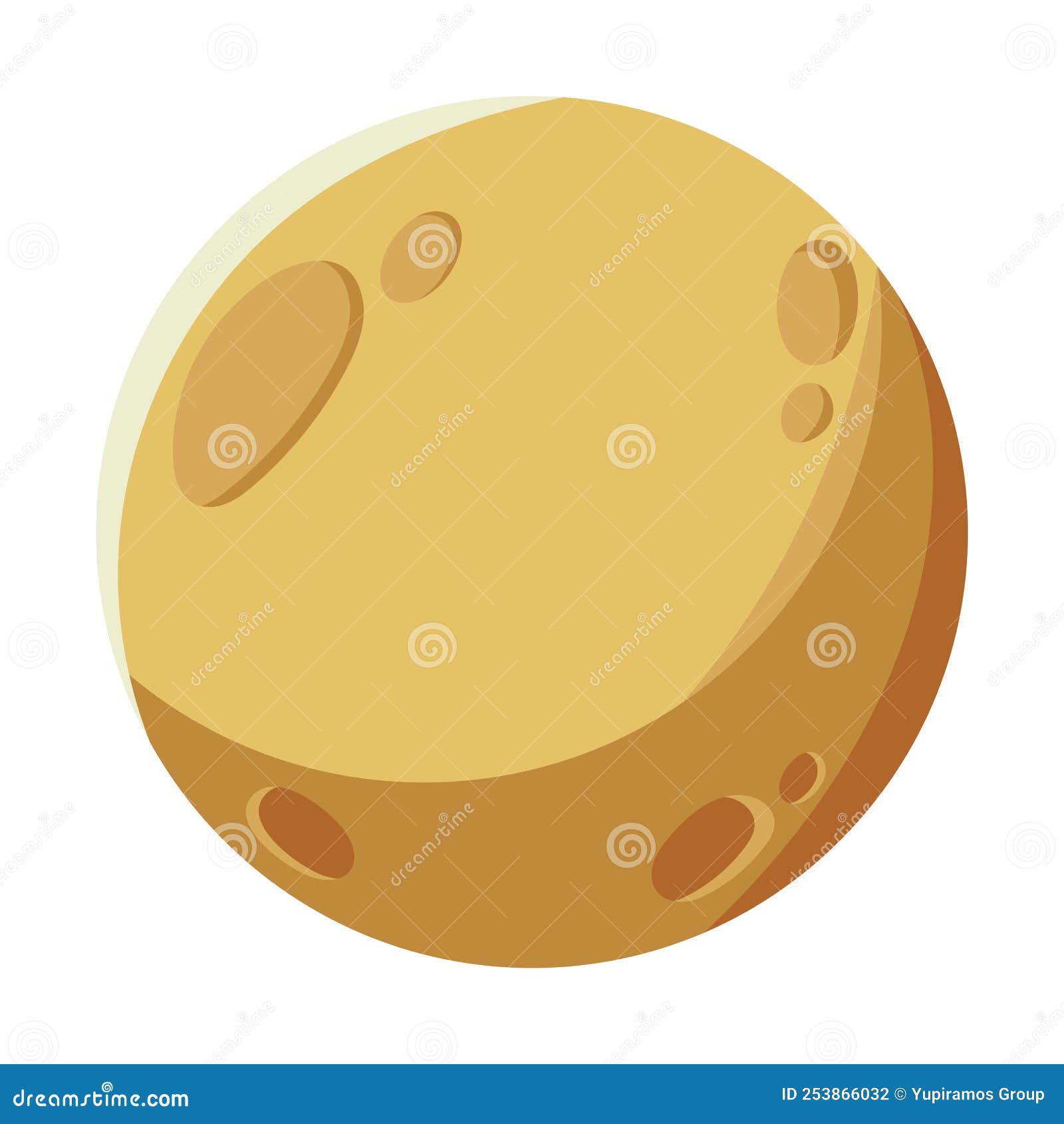 Icono de luna llena ilustración del vector. Ilustración de noche ...