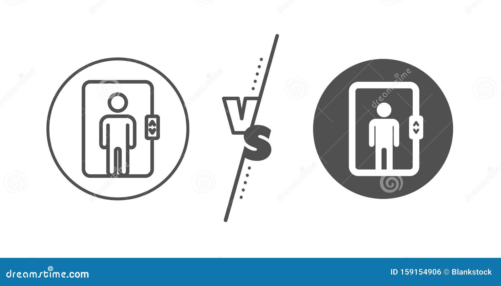 Icono De LÃ­nea Del Elevador. Signo De ElevaciÃ³n De Transporte. Vector Ilustración del Vector ...