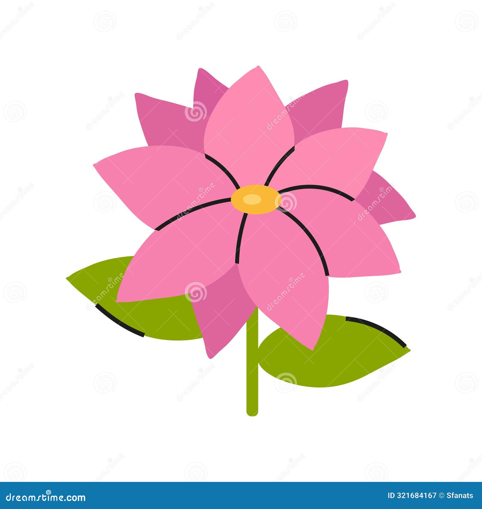 Icono De Magnolia Clipart Avatar Logotipo Aislado Ilustración del ...