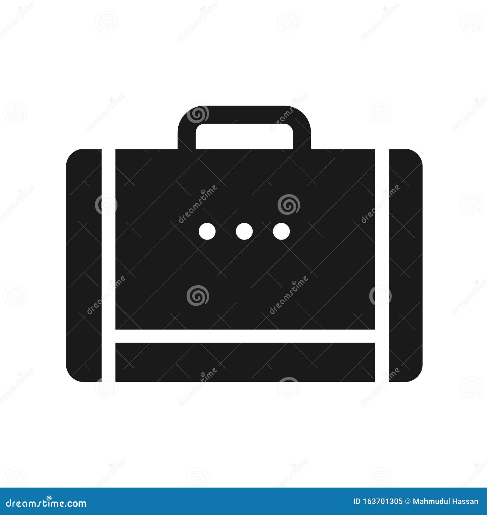 Icono De Maletín, Ilustración Plana De Maletín - Vector Ilustración del ...