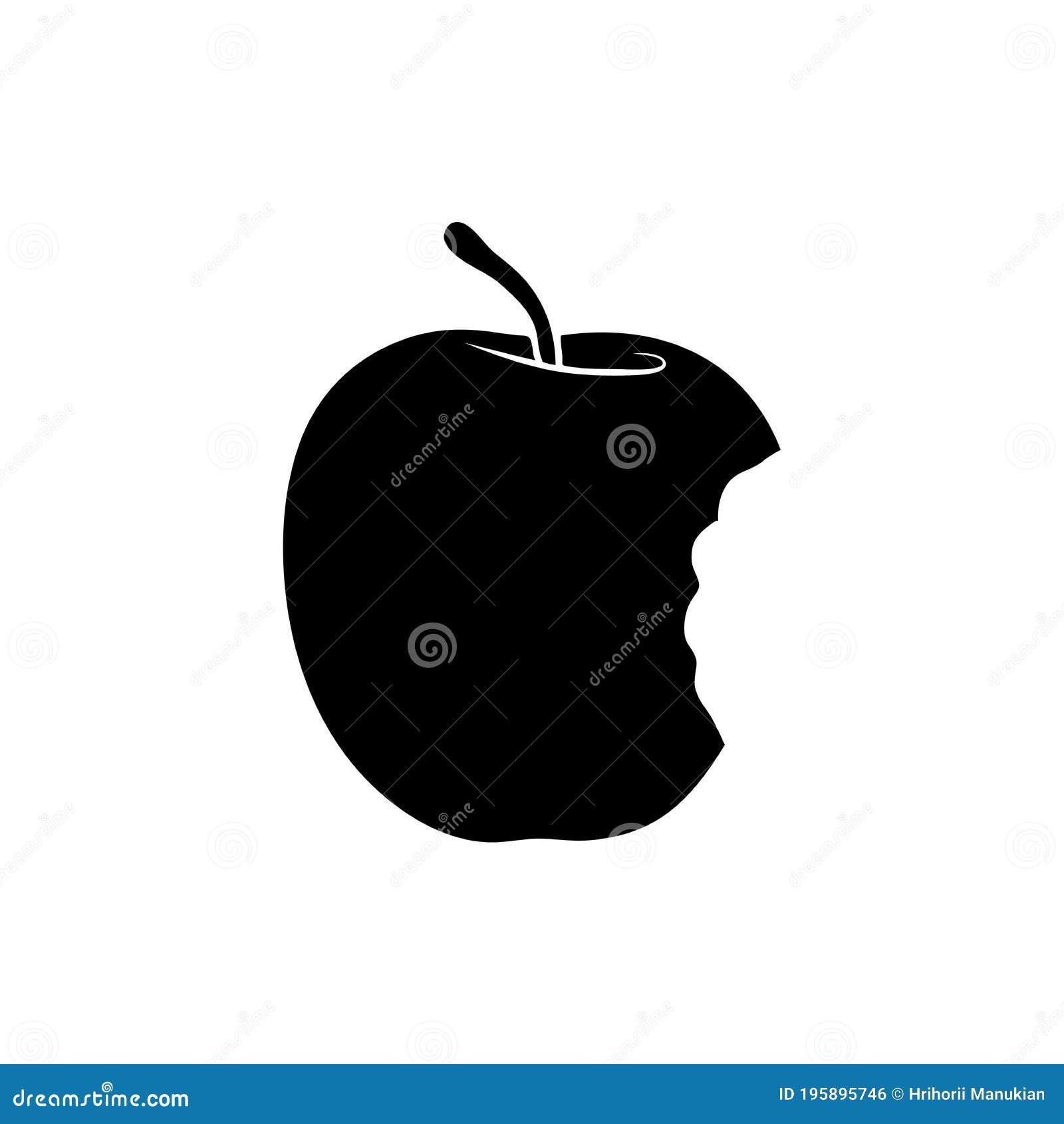 Icono De Manzana Mordida. Uno De Los Iconos De Set Web Ilustración del ...