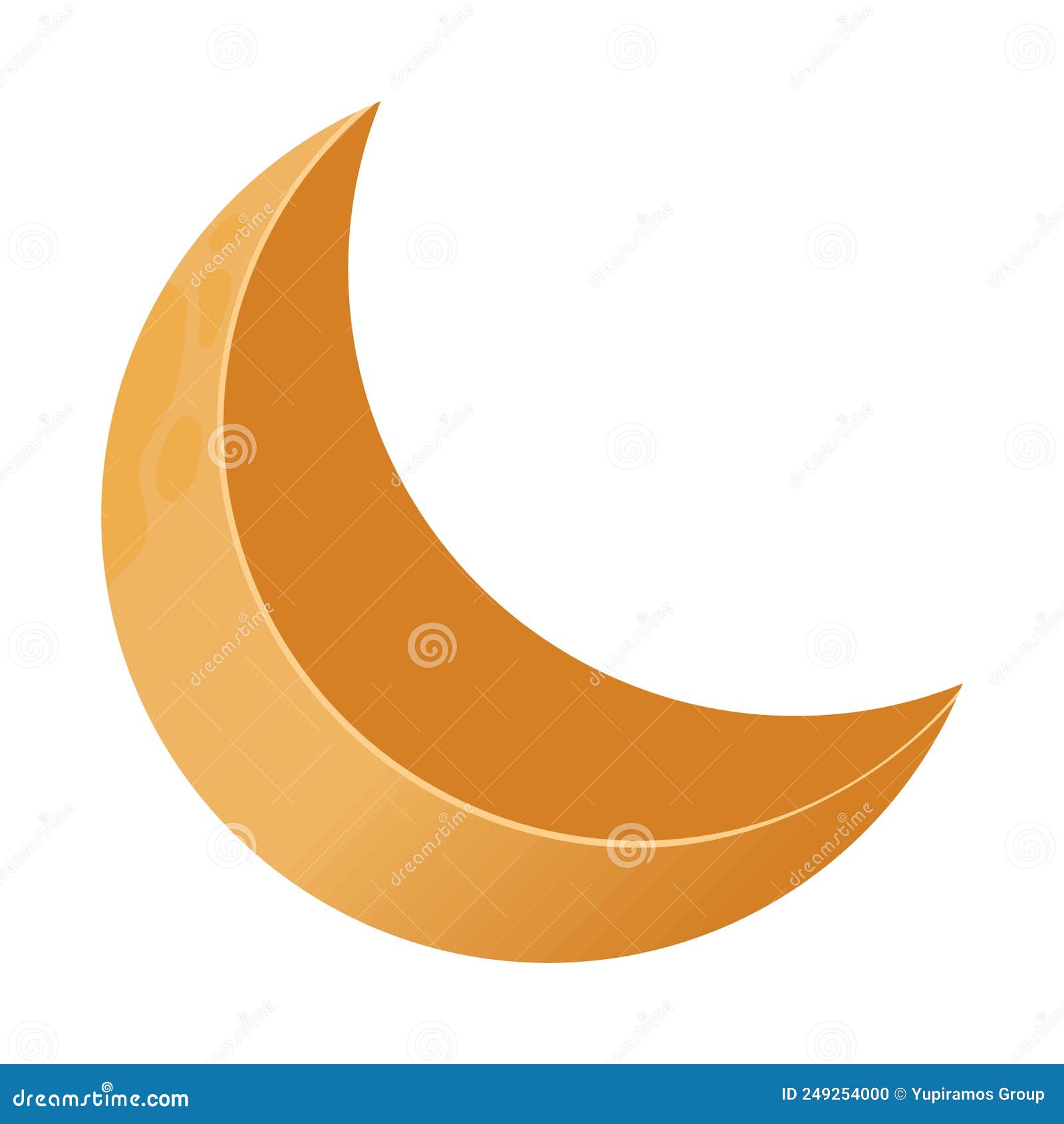 Icono de media luna ilustración del vector. Ilustración de cosmos ...