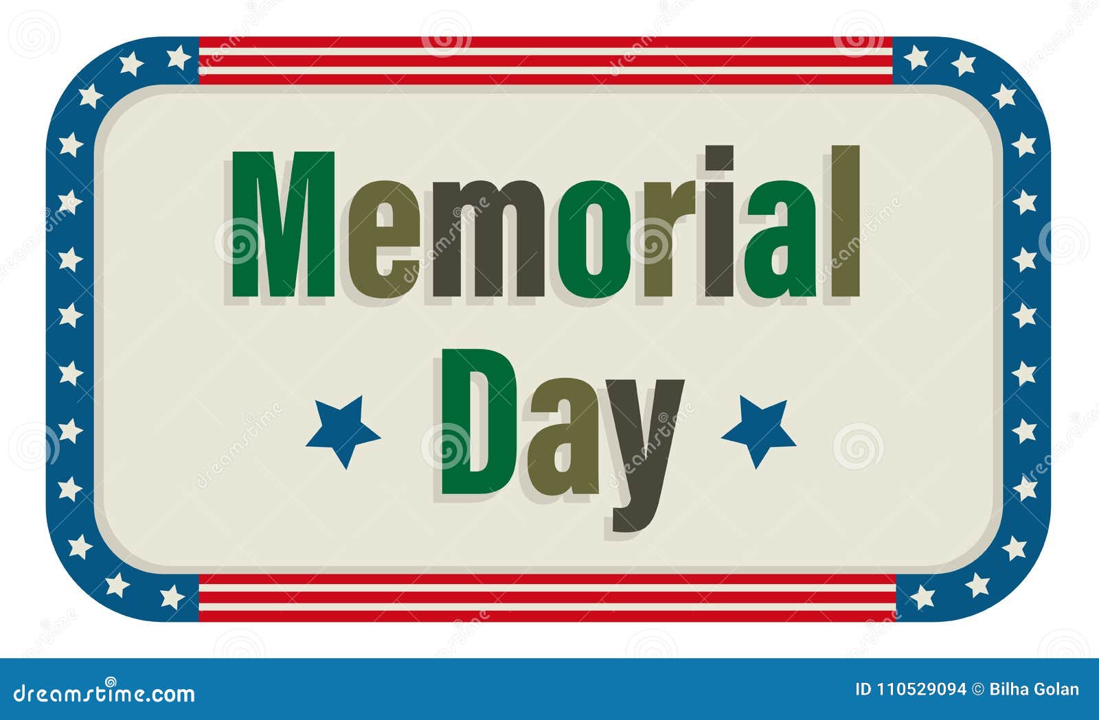 Icono de Memorial Day ilustración del vector. Ilustración de ...