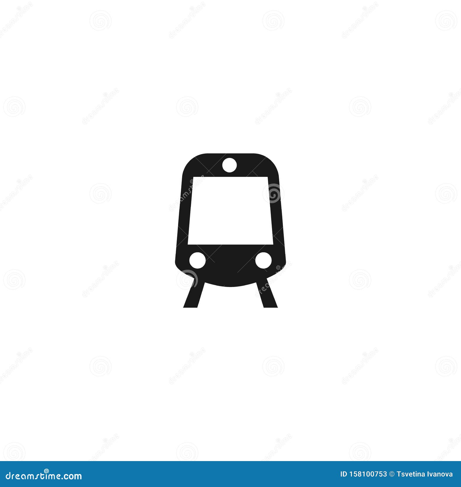 Icono De Metro O Metro Simple Vector Negro Ilustración del Vector ...