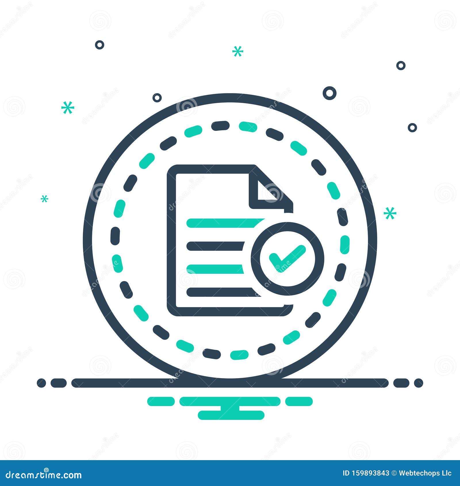 Icono De Mezcla Negra Para Completar, Terminar Y Finalizar Ilustración ...