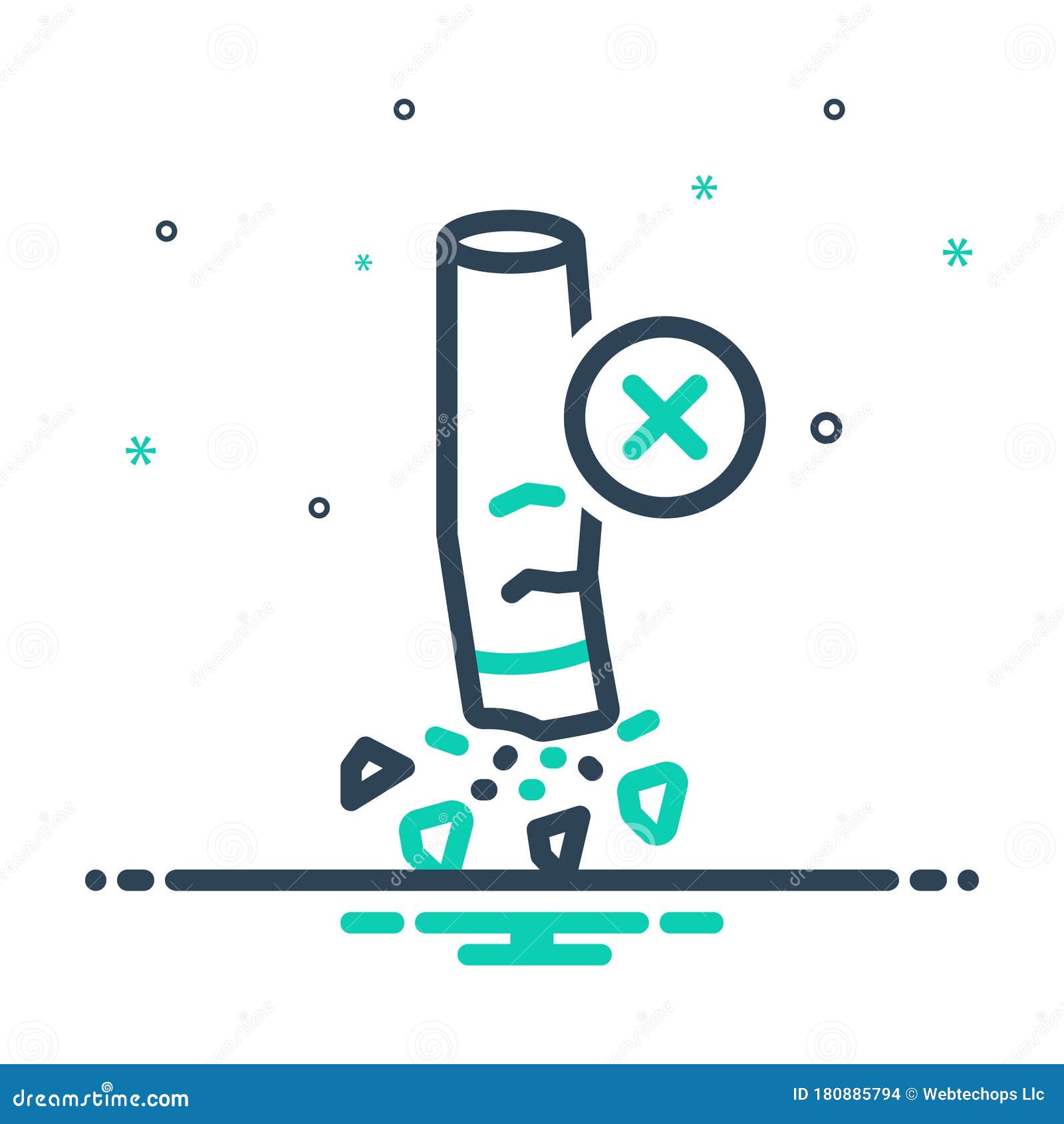 Icono De Mezcla Para Finalizar Y Finalizar Ilustración del Vector ...