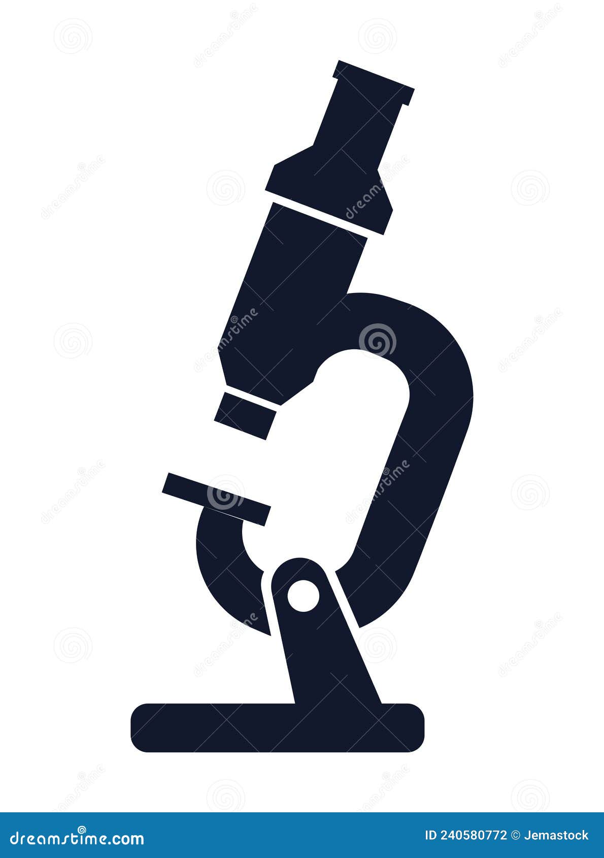 Icono De Microscopio De Laboratorio Ilustración del Vector ...