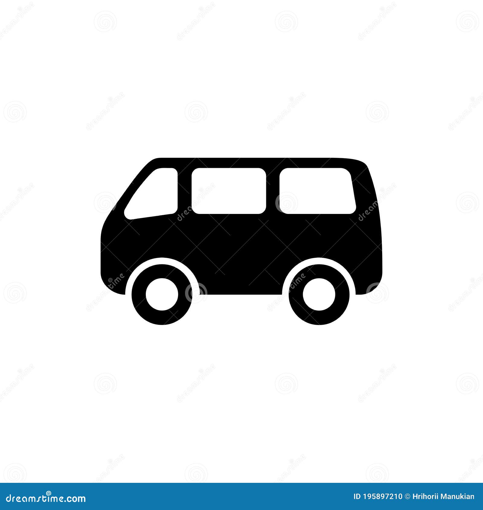 Icono De Minivan. Uno De Los Iconos De Set Web Ilustración del Vector - Ilustración de motor ...