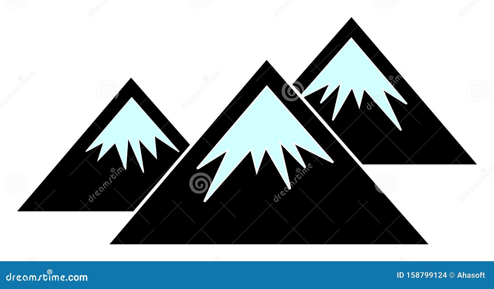 Icono De Montes Planos Vectoriales Ilustración del Vector - Ilustración ...