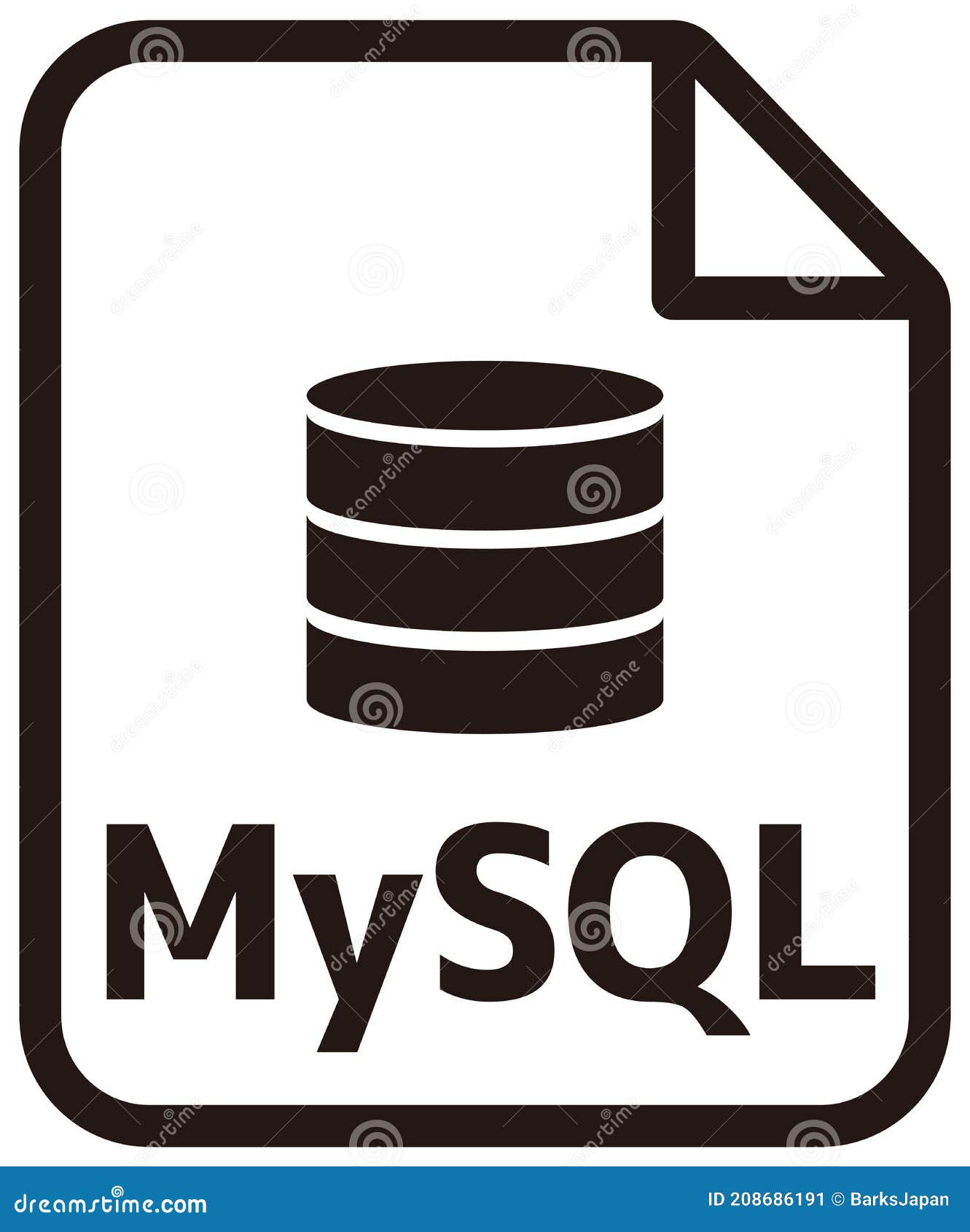 Icono De Mysql Formato De Base De Datos Principal Icono De Vector ...